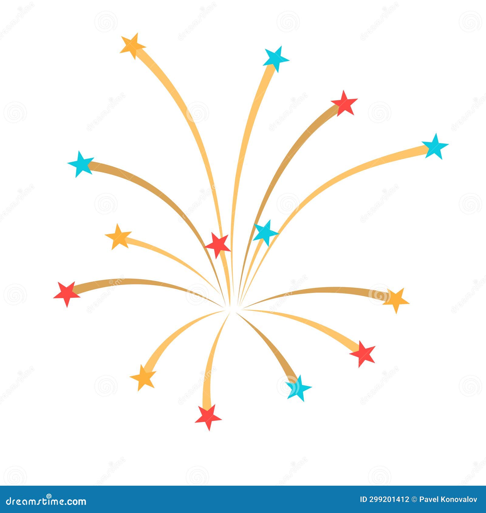 Fireworks Simple Element stock illustration. Illustration of vector ...