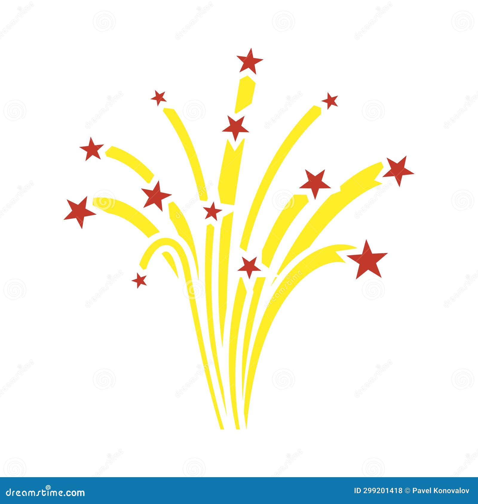 Fireworks Simple Element stock illustration. Illustration of decoration ...