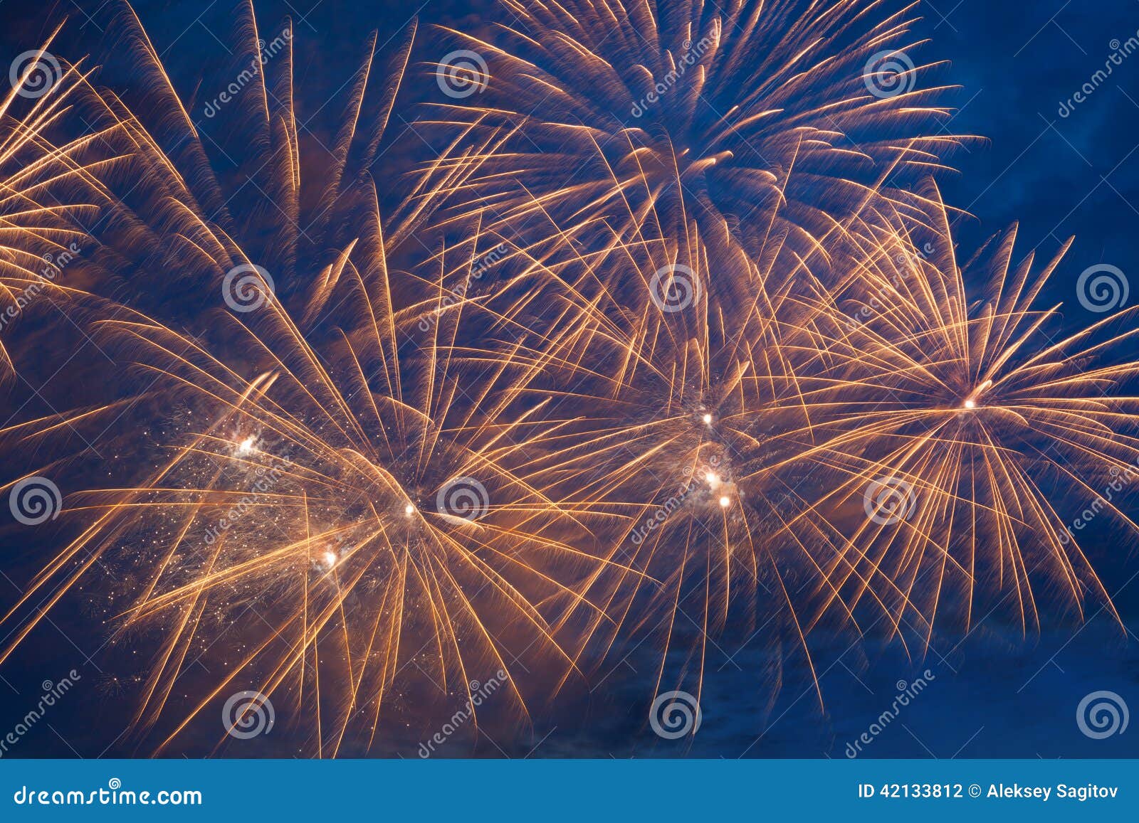 Fireworks in the sky stock photo. Image of salute, bright - 42133812