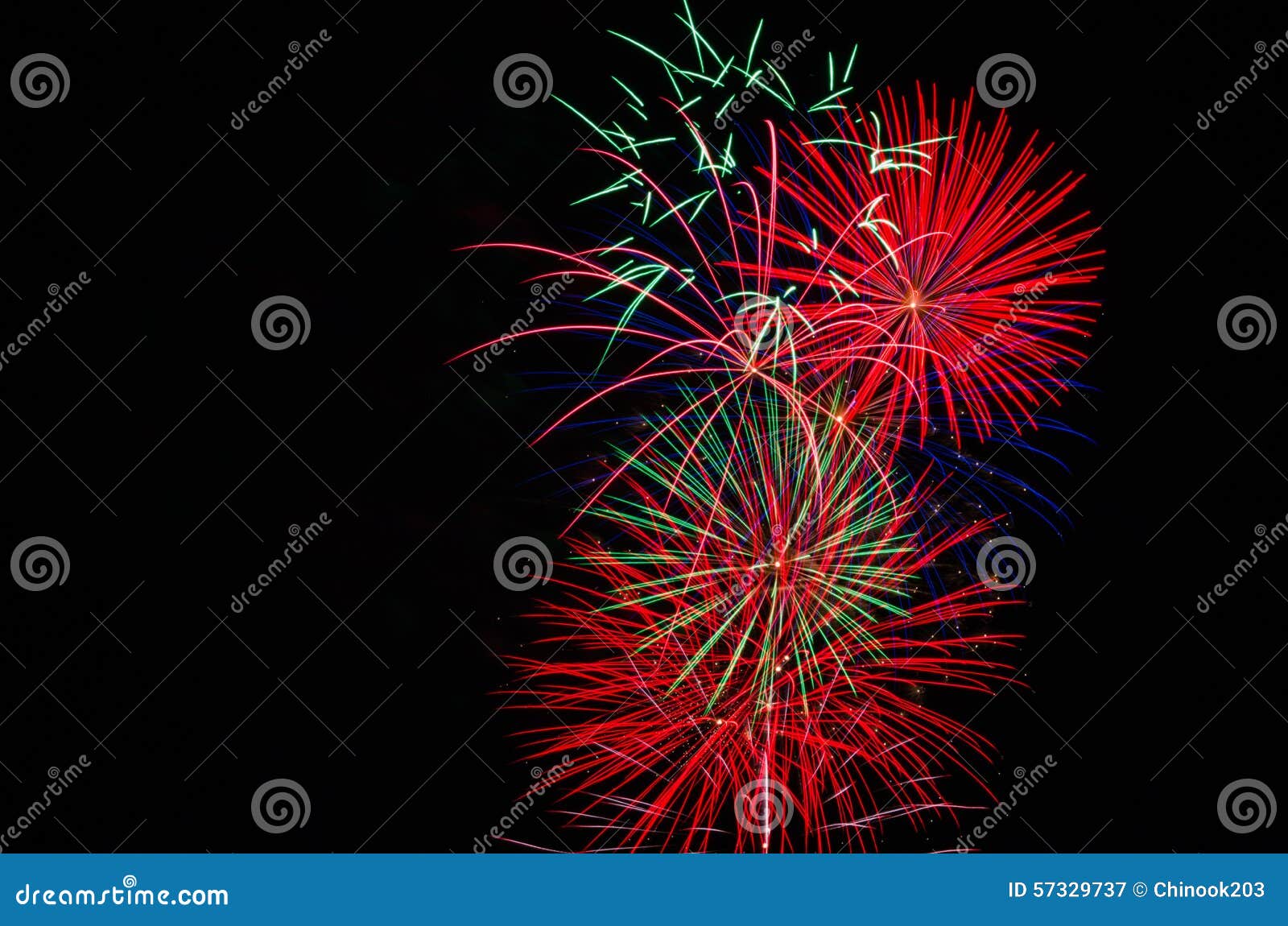 Fireworks in the sky stock image. Image of dark, birthday - 57329737