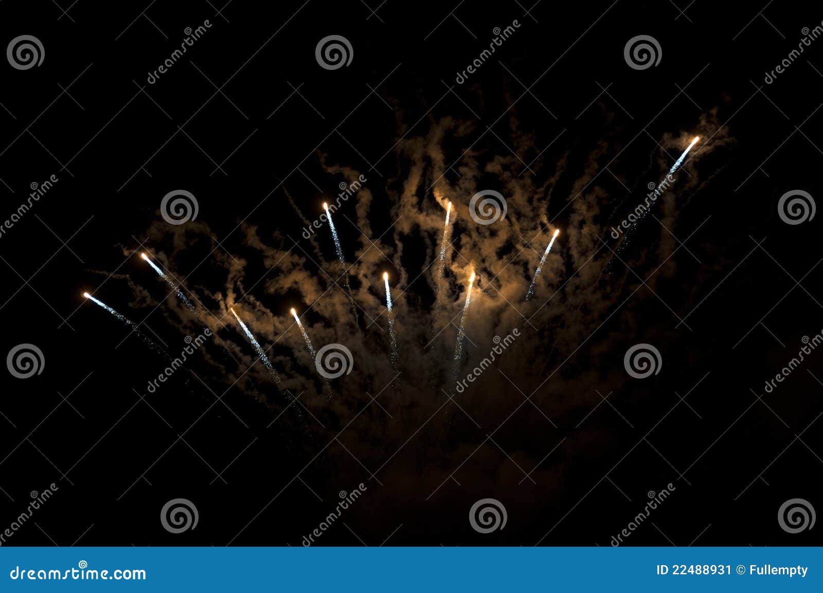 Fireworks and smoke stock image. Image of event, fire - 22488931