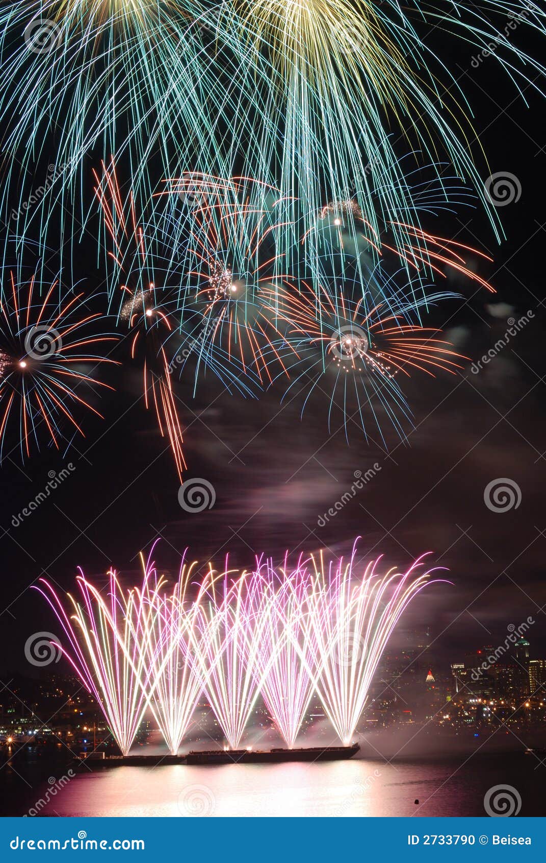 Fireworks and Smoke stock photo. Image of skyling, pattern - 2733790
