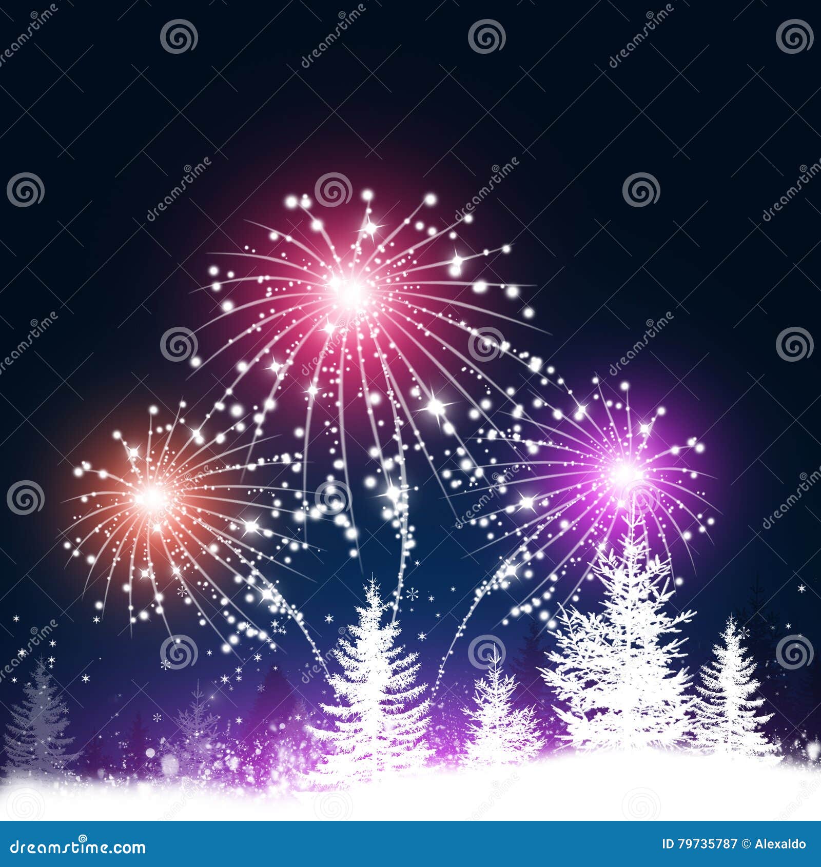 Fireworks Snow Stock Illustrations – 7,890 Fireworks Snow Stock ...