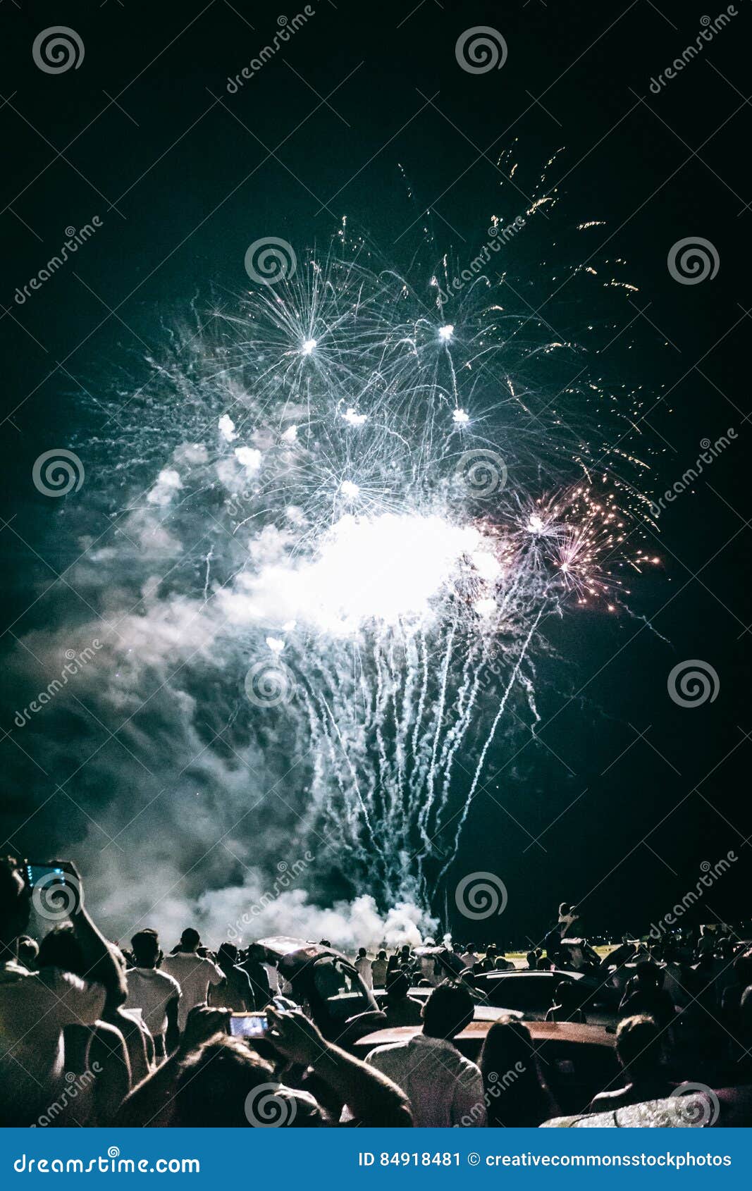 Fireworks And Spectators Picture. Image: 84918481