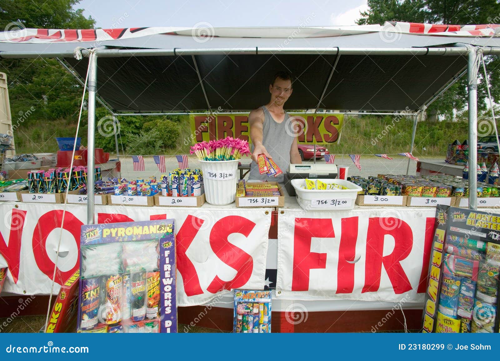 Fireworks stand editorial stock image. Image of sign - 23180299