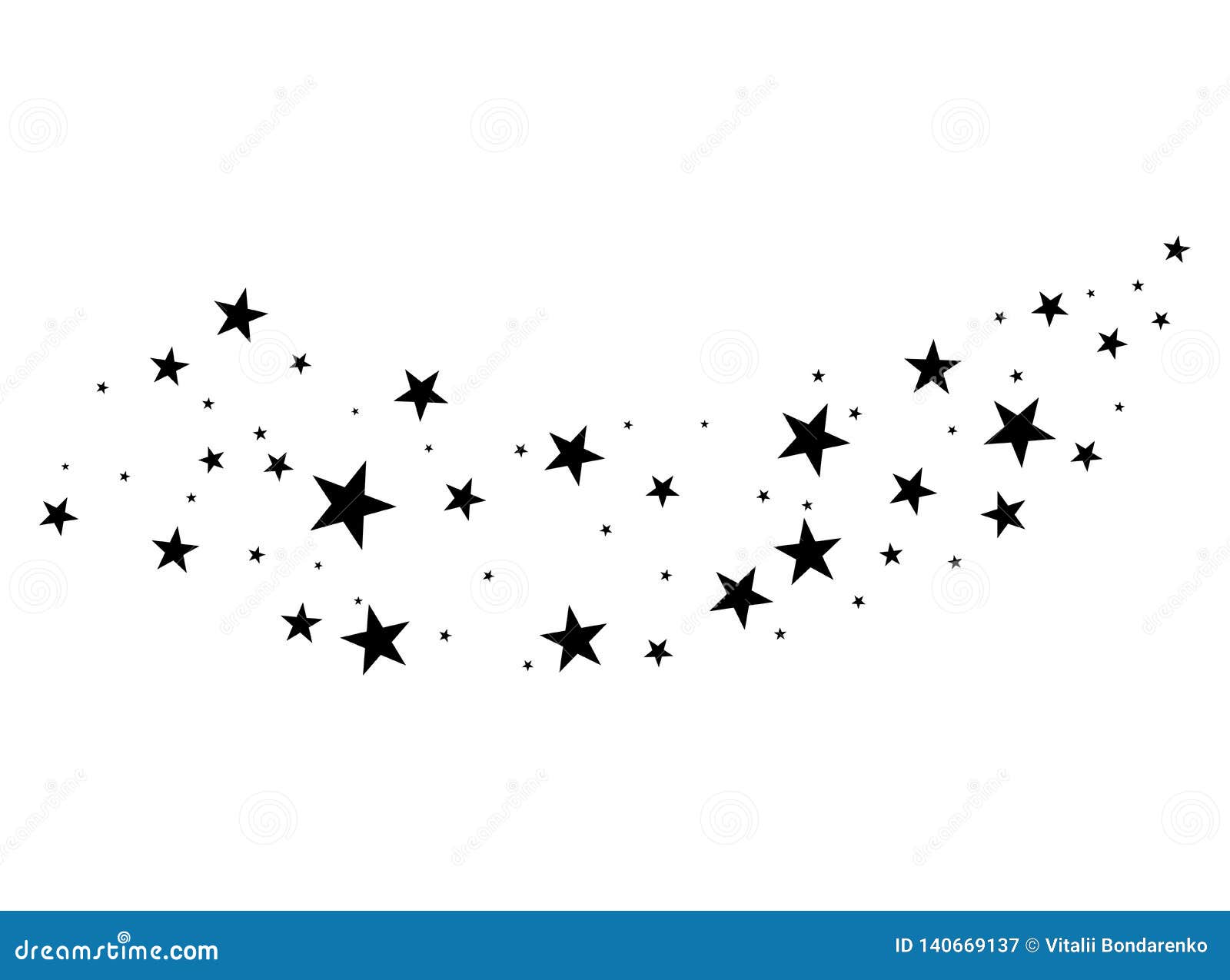 Fireworks Star Random Source Stream. Falling Star. Stars on a White ...