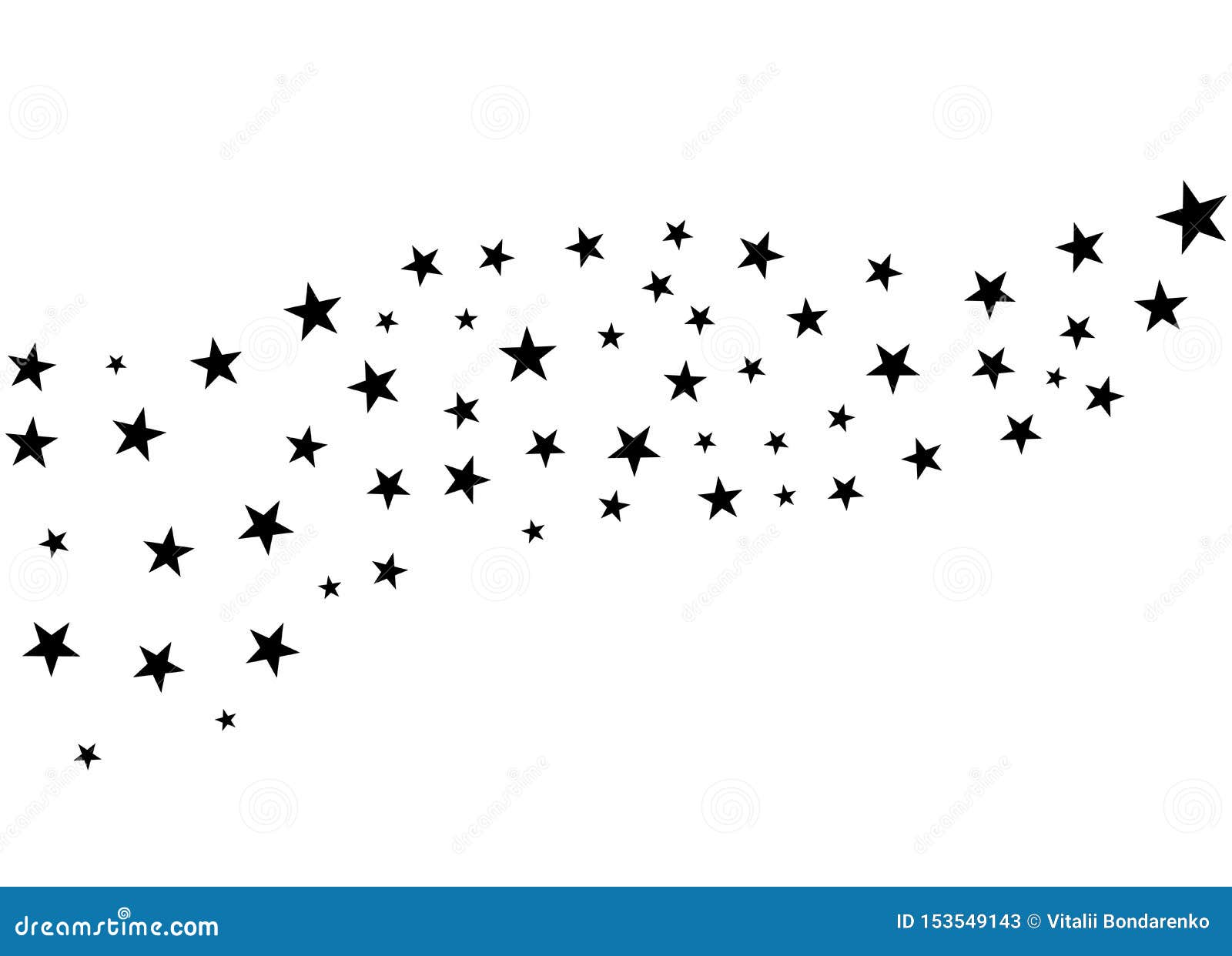 Stream Of Stars Vector Illustration | CartoonDealer.com #41475552