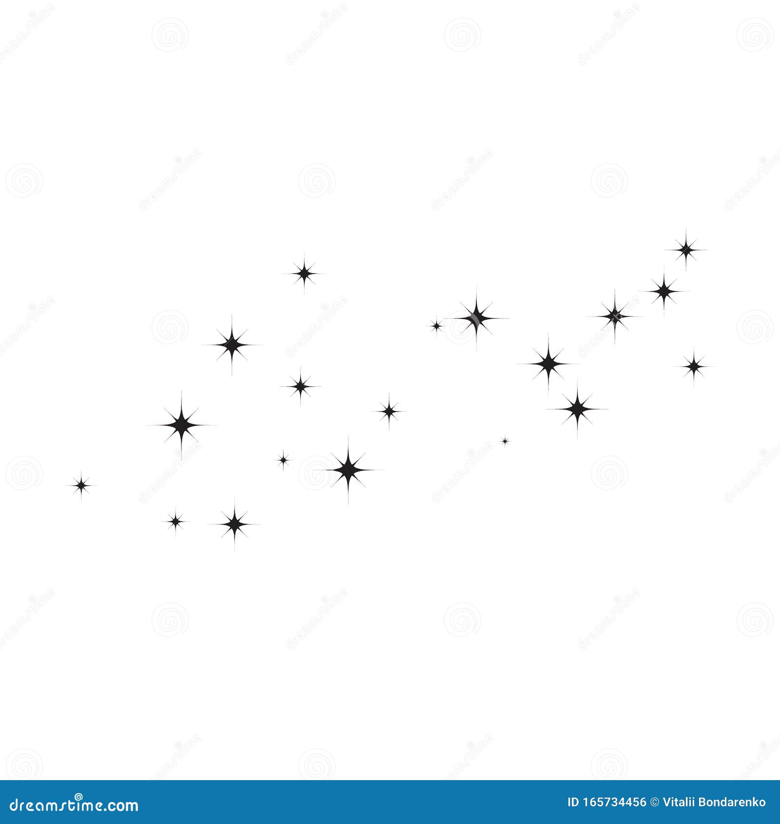 Stream Of Stars Vector Illustration | CartoonDealer.com #41475552