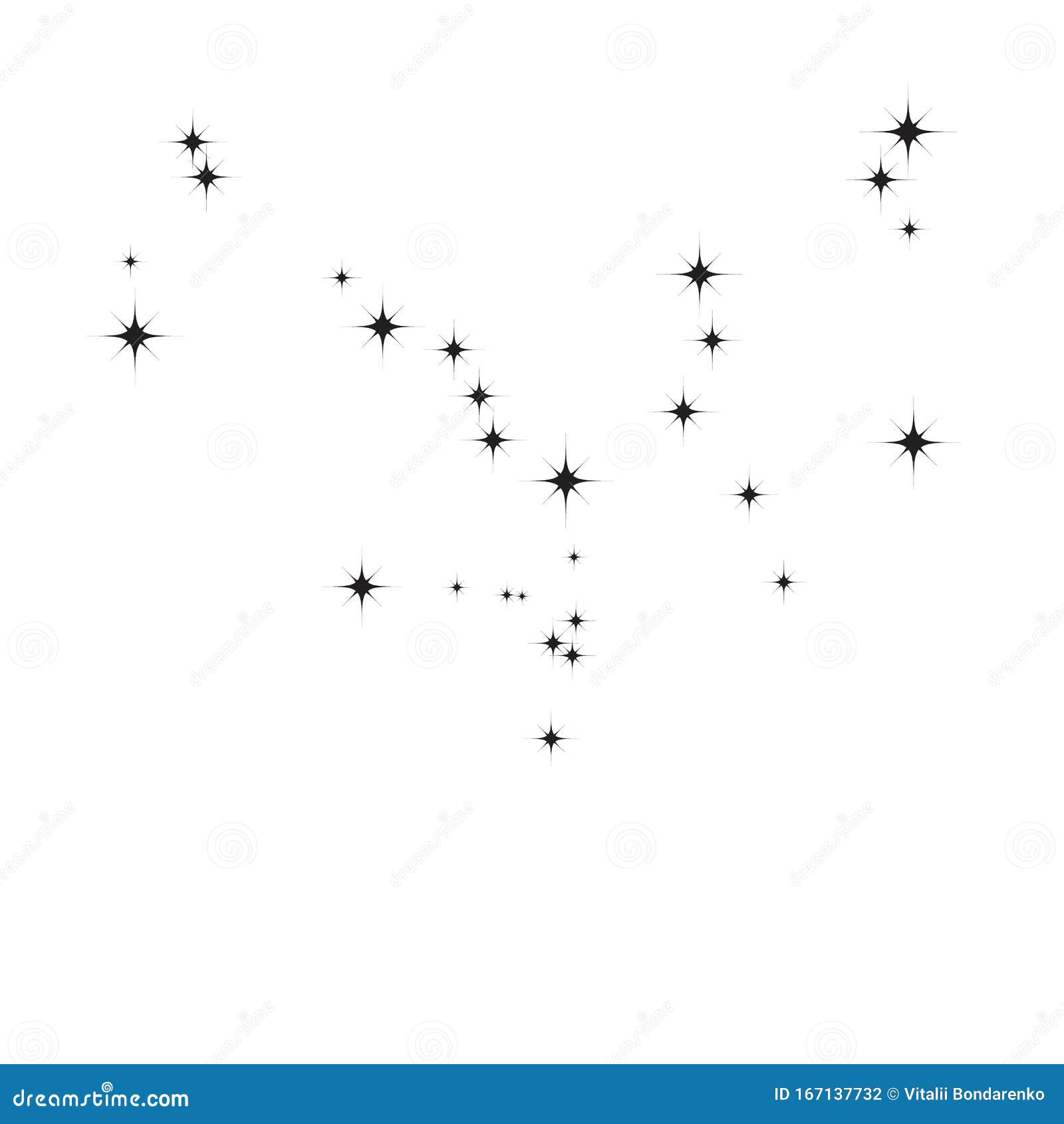 Fireworks Star Random Source Stream. Falling Star. Stars on a White ...