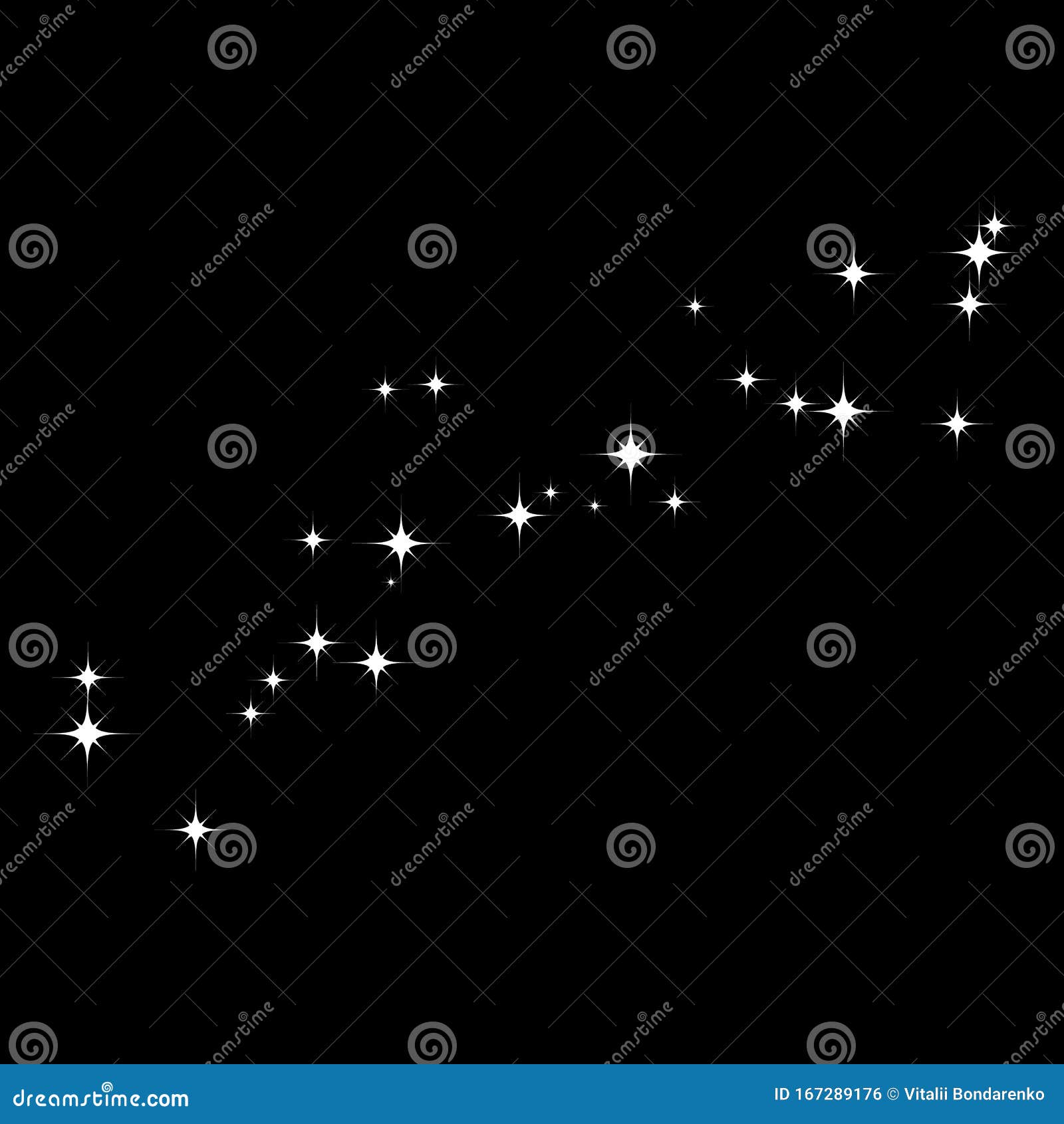Stream Of Stars Vector Illustration | CartoonDealer.com #41475552