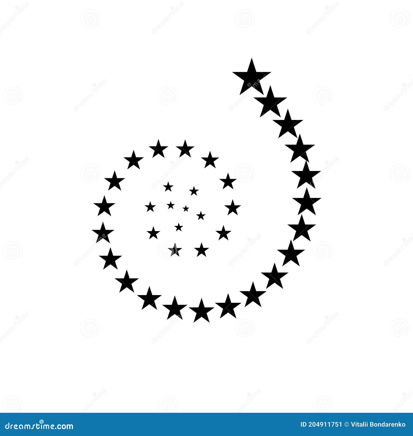 Stream Of Stars Vector Illustration | CartoonDealer.com #41475552