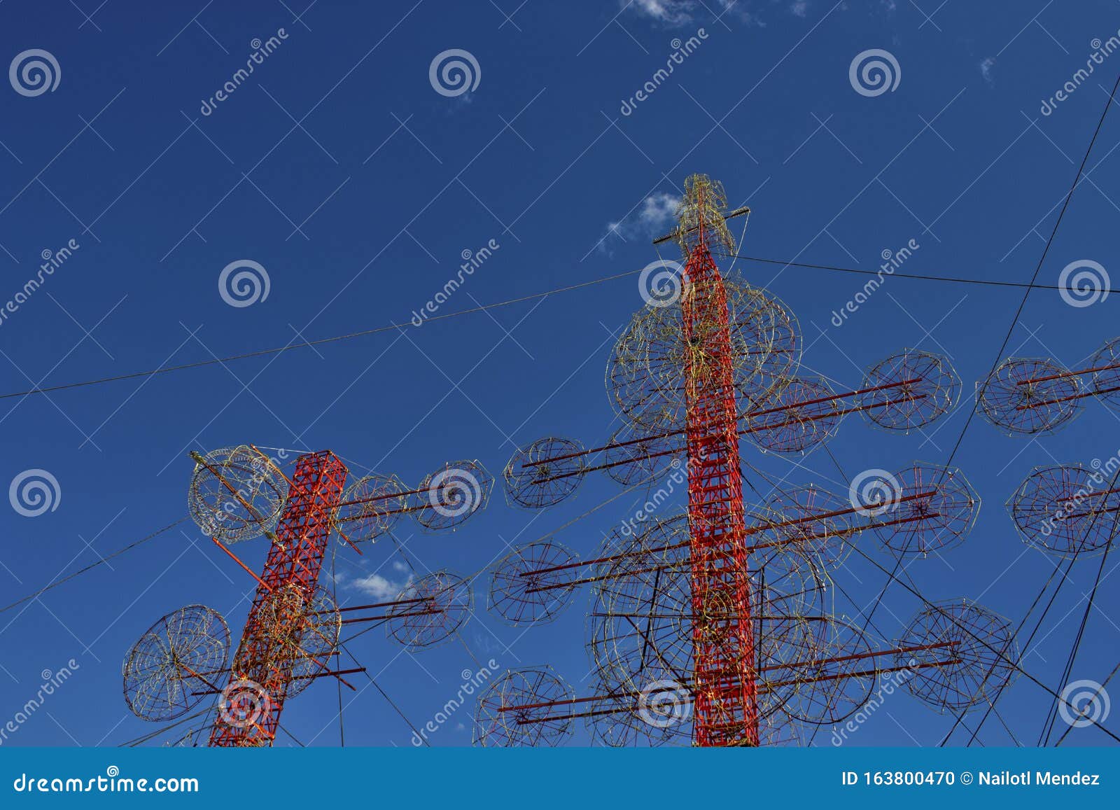 Fireworks Structure or Castle, Base for Pyrotechnics, Show in Mexico ...