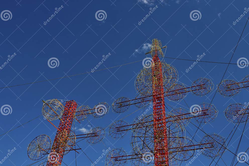 Fireworks Structure or Castle, Base for Pyrotechnics, Show in Mexico ...