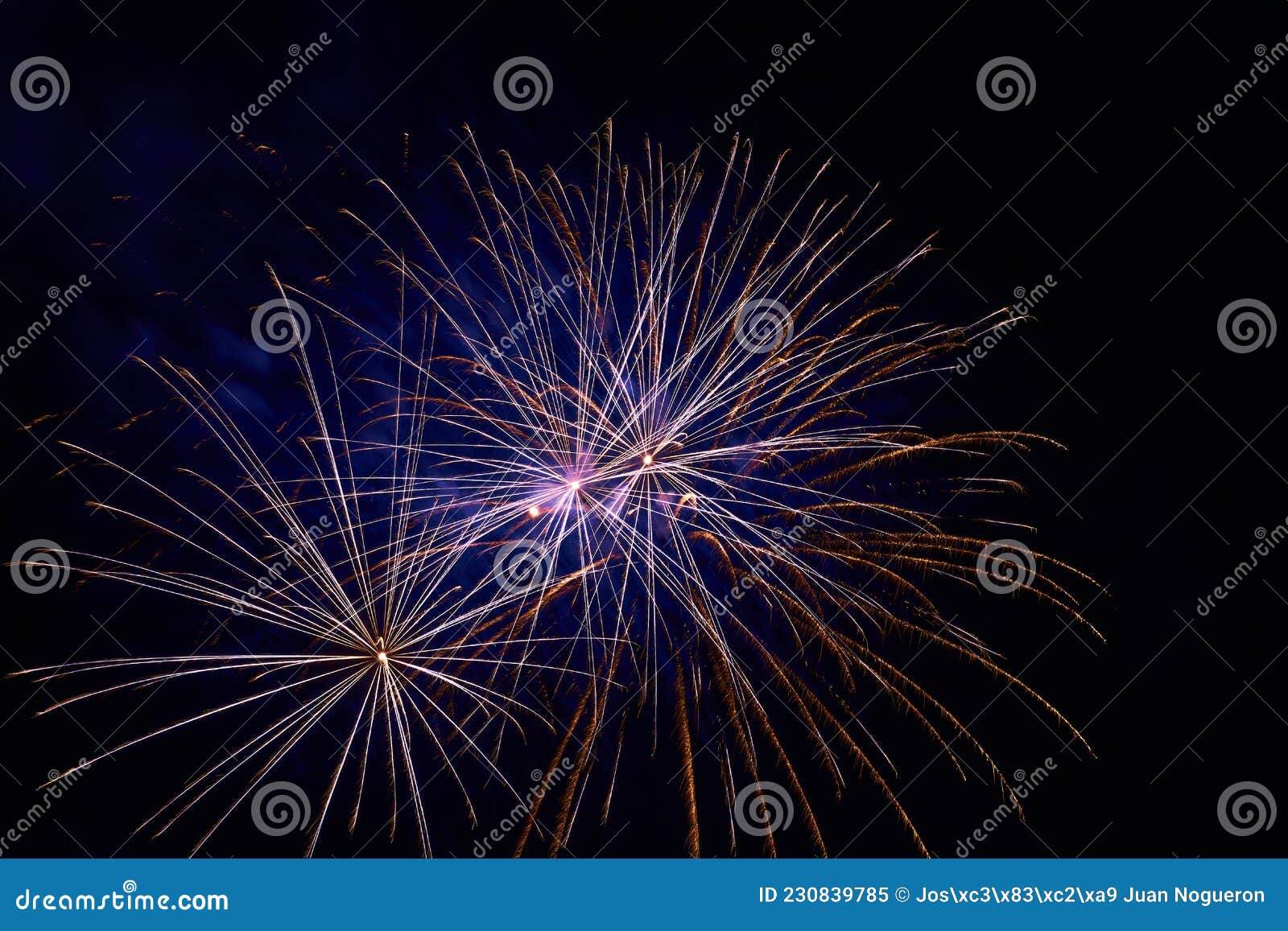 Fireworks at the Summer Party Stock Image - Image of color, celebrate ...