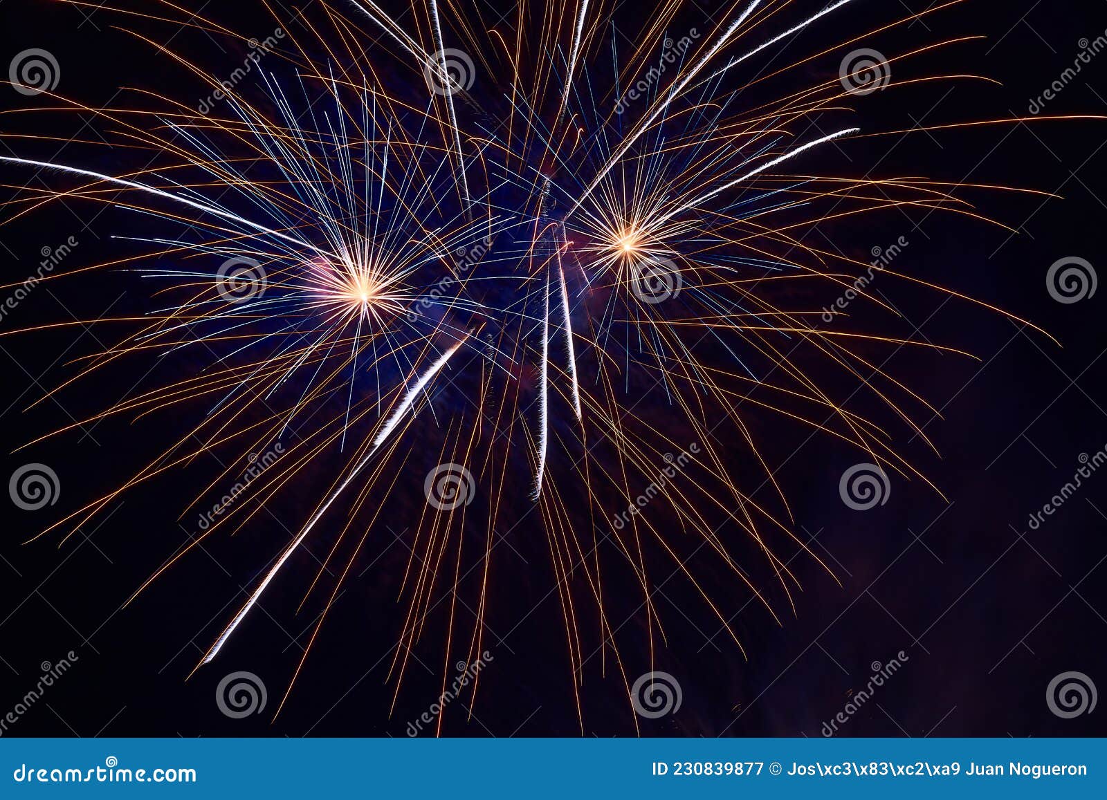 Fireworks at the Summer Party Stock Image - Image of firework, festive ...