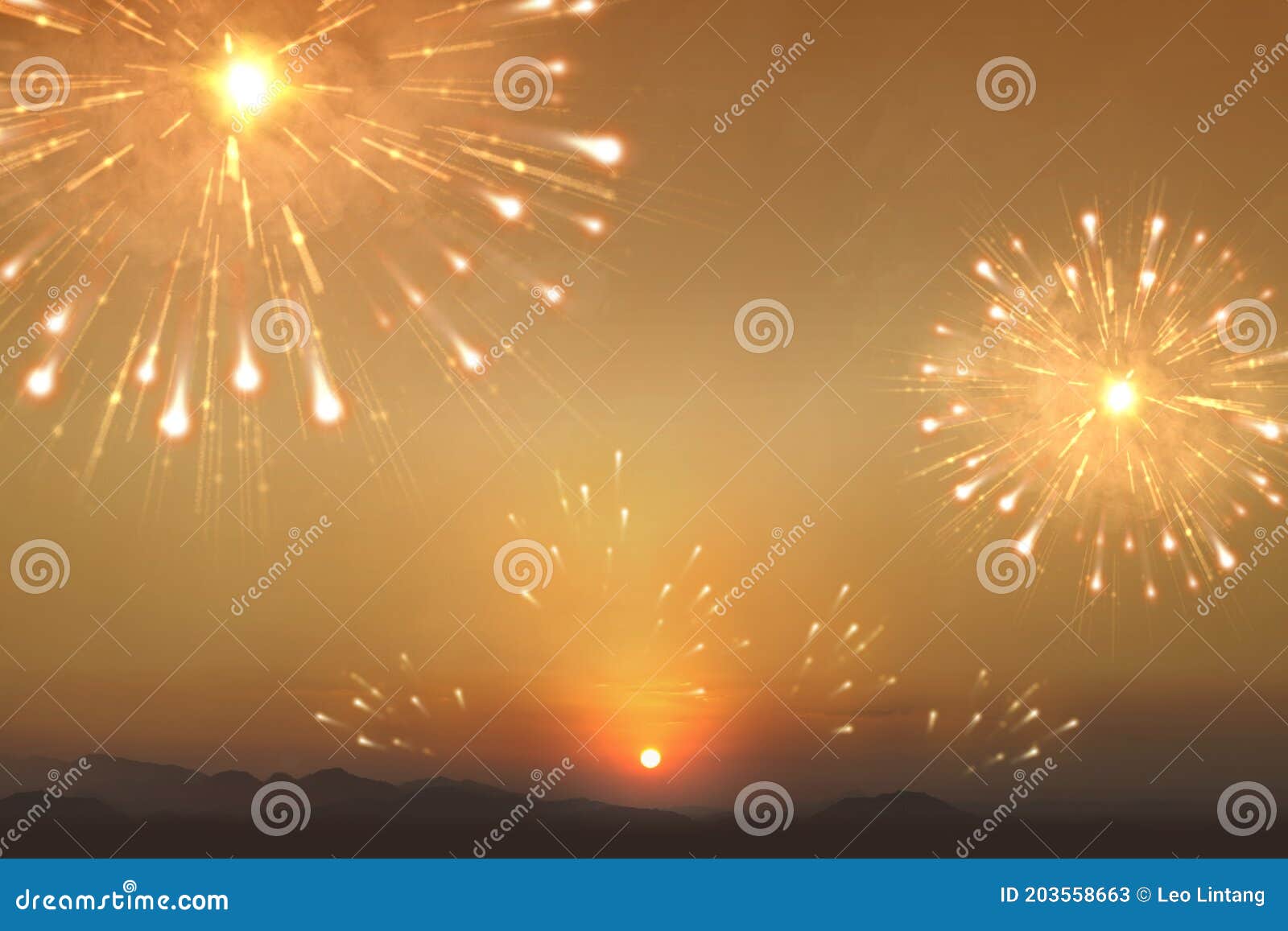Fireworks stock image. Image of display, background - 203558663