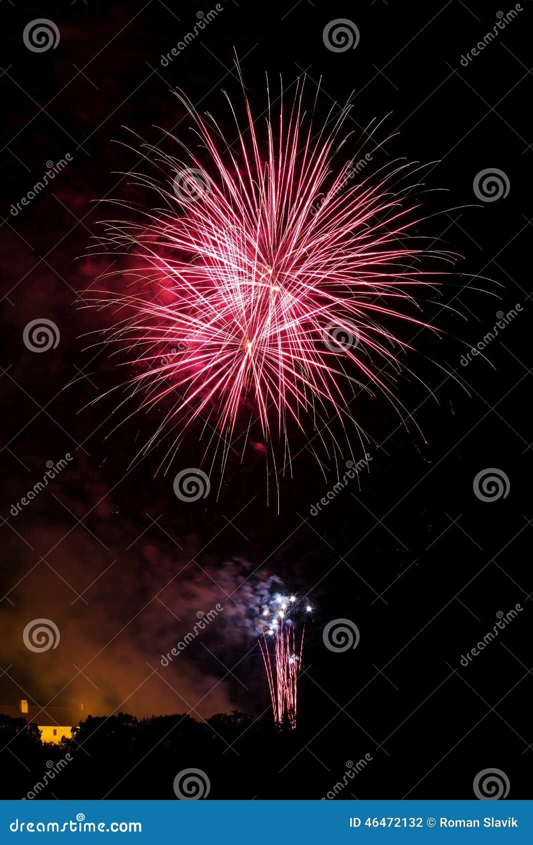 Fireworks stock photo. Image of celebrate, festival, green - 46472132