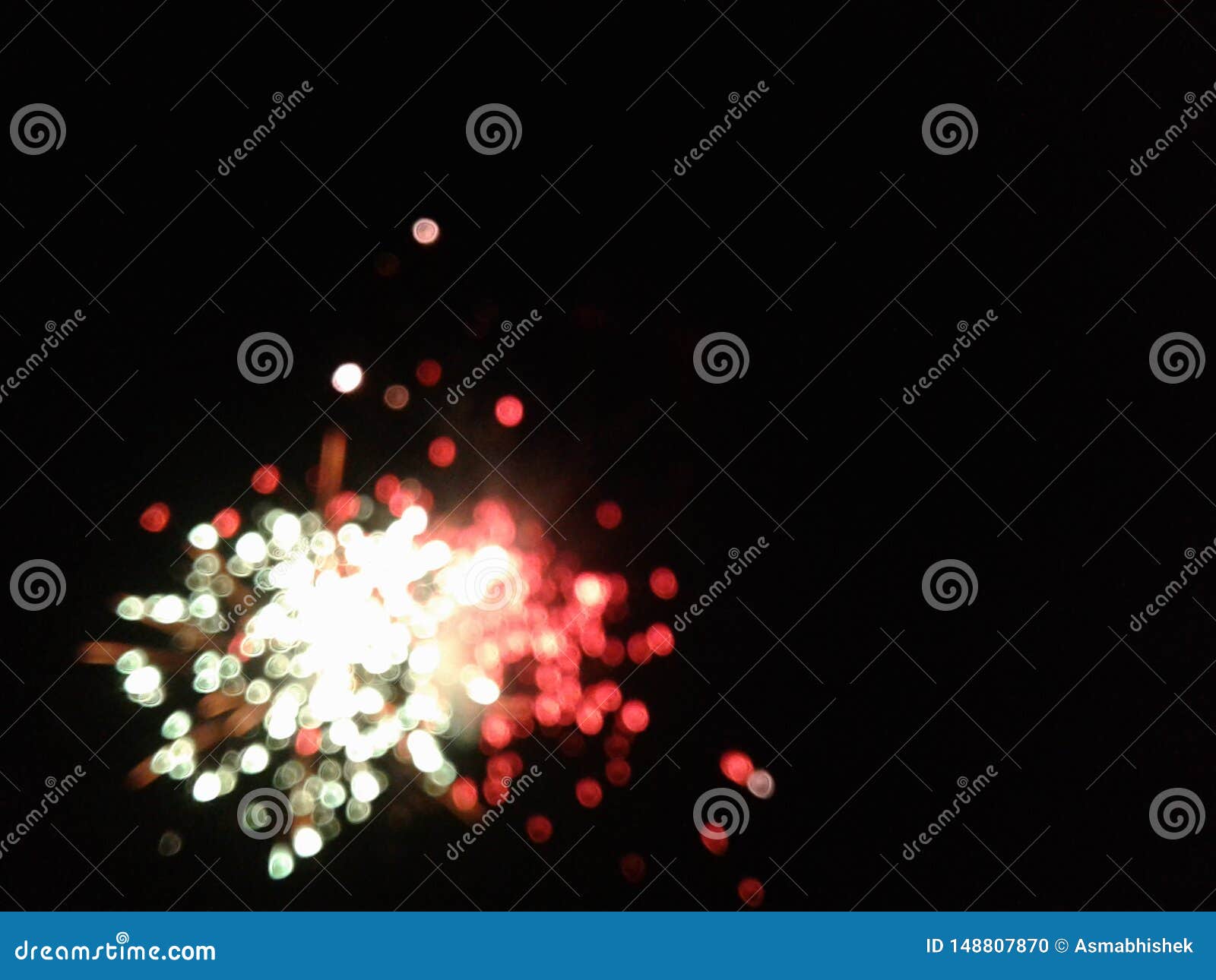 Fireworks in temple stock photo. Image of fireworks - 148807870
