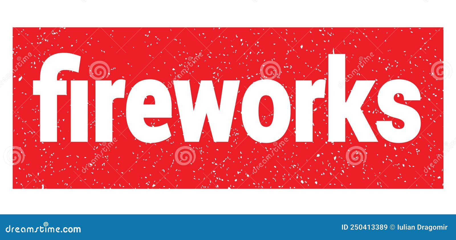 Fireworks Text Written on Red Stamp Sign Stock Illustration ...