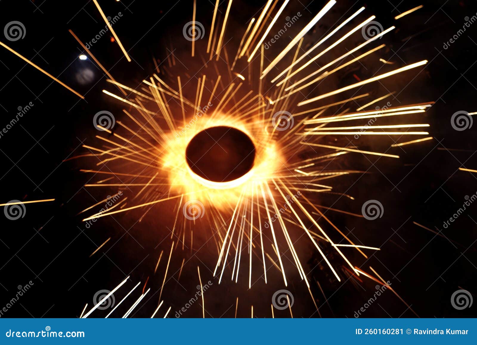 Fireworks at the Time of Dipawali Stock Image - Image of flame ...