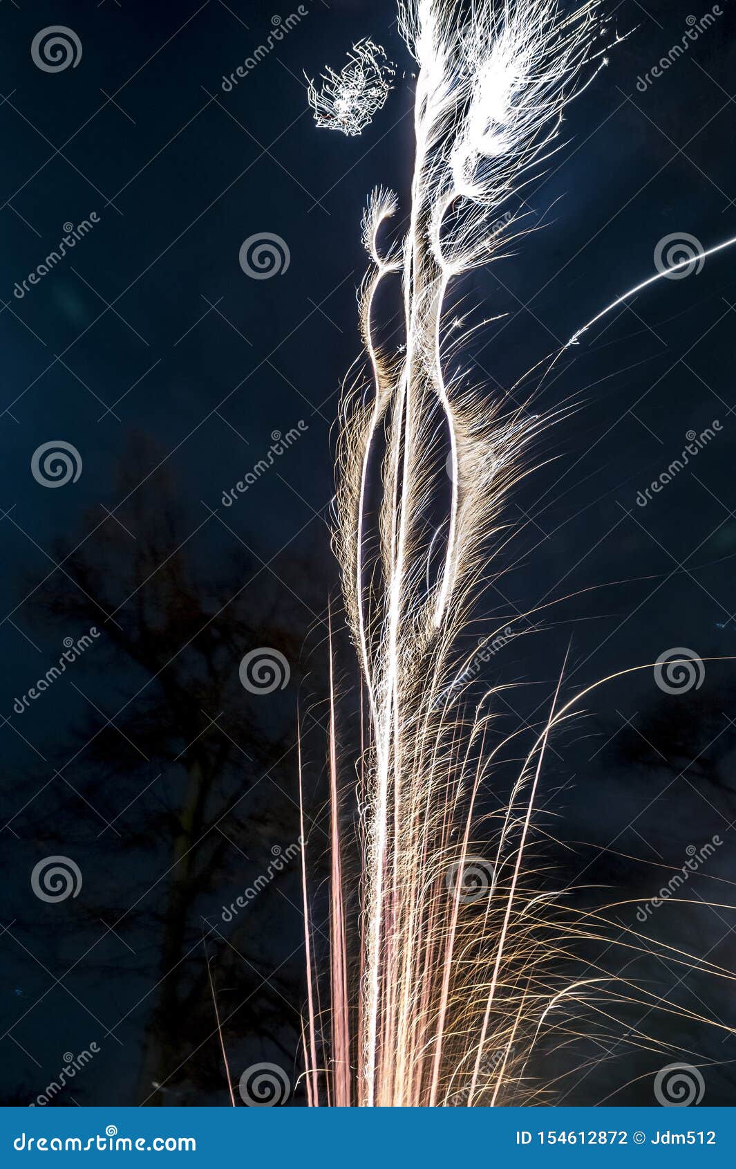 Fireworks Trails and Sparkles Stock Photo - Image of colorful, design ...