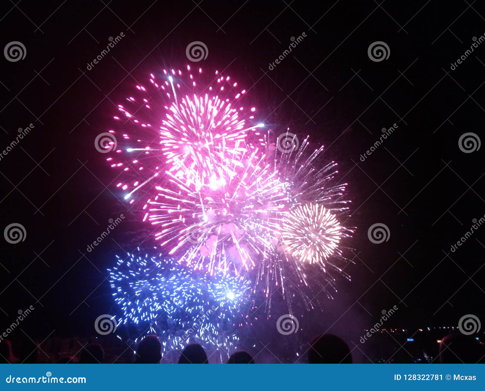 Fireworks stock image. Image of celebration, spain, fest - 128322781