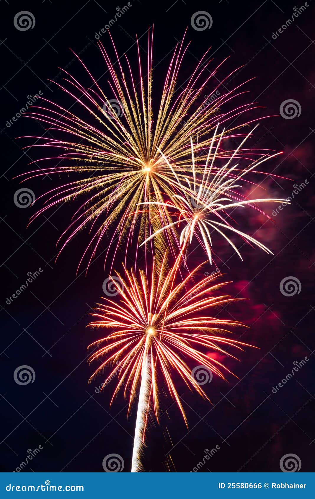 Fireworks of Various Colors Stock Photo - Image of freedom, liberty ...