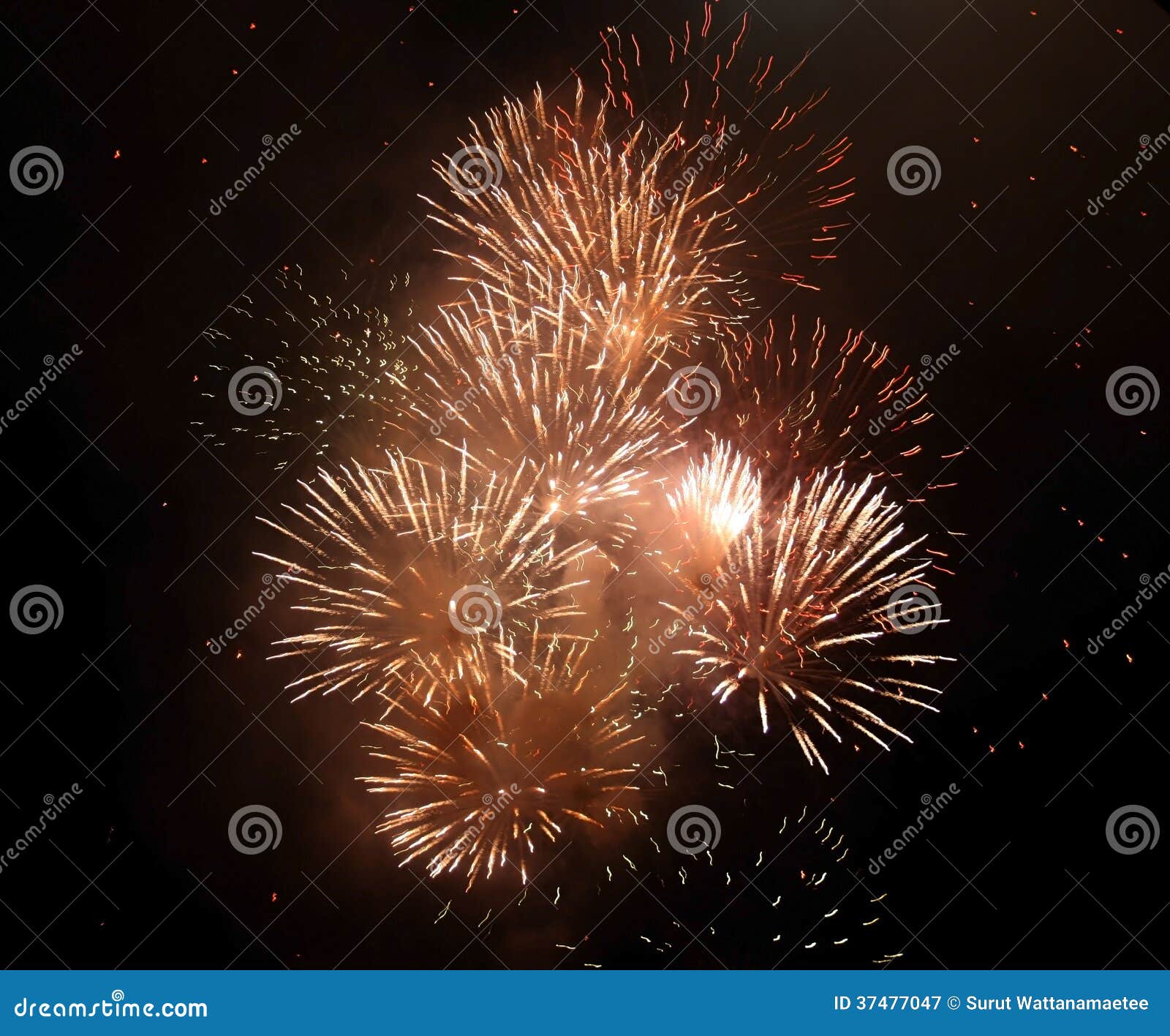 Fireworks of Various Colors Stock Image - Image of december, color ...