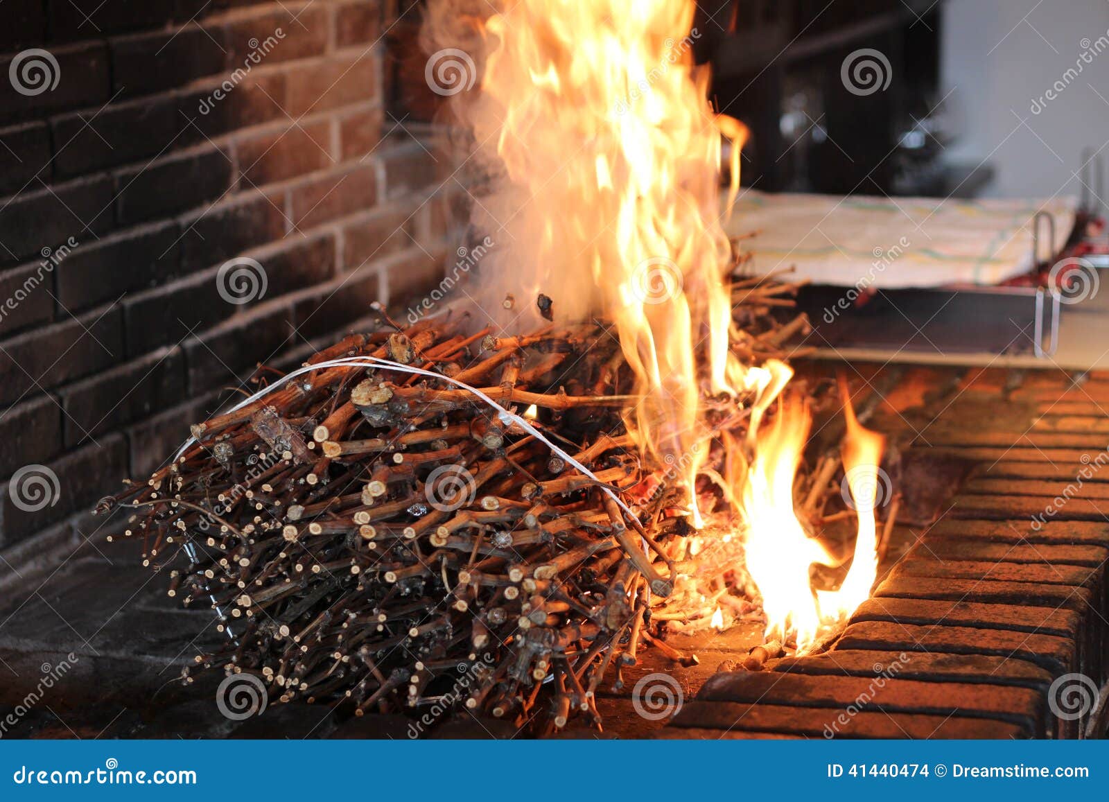 Fireworks stock photo. Image of fire, sticks, wooden - 41440474