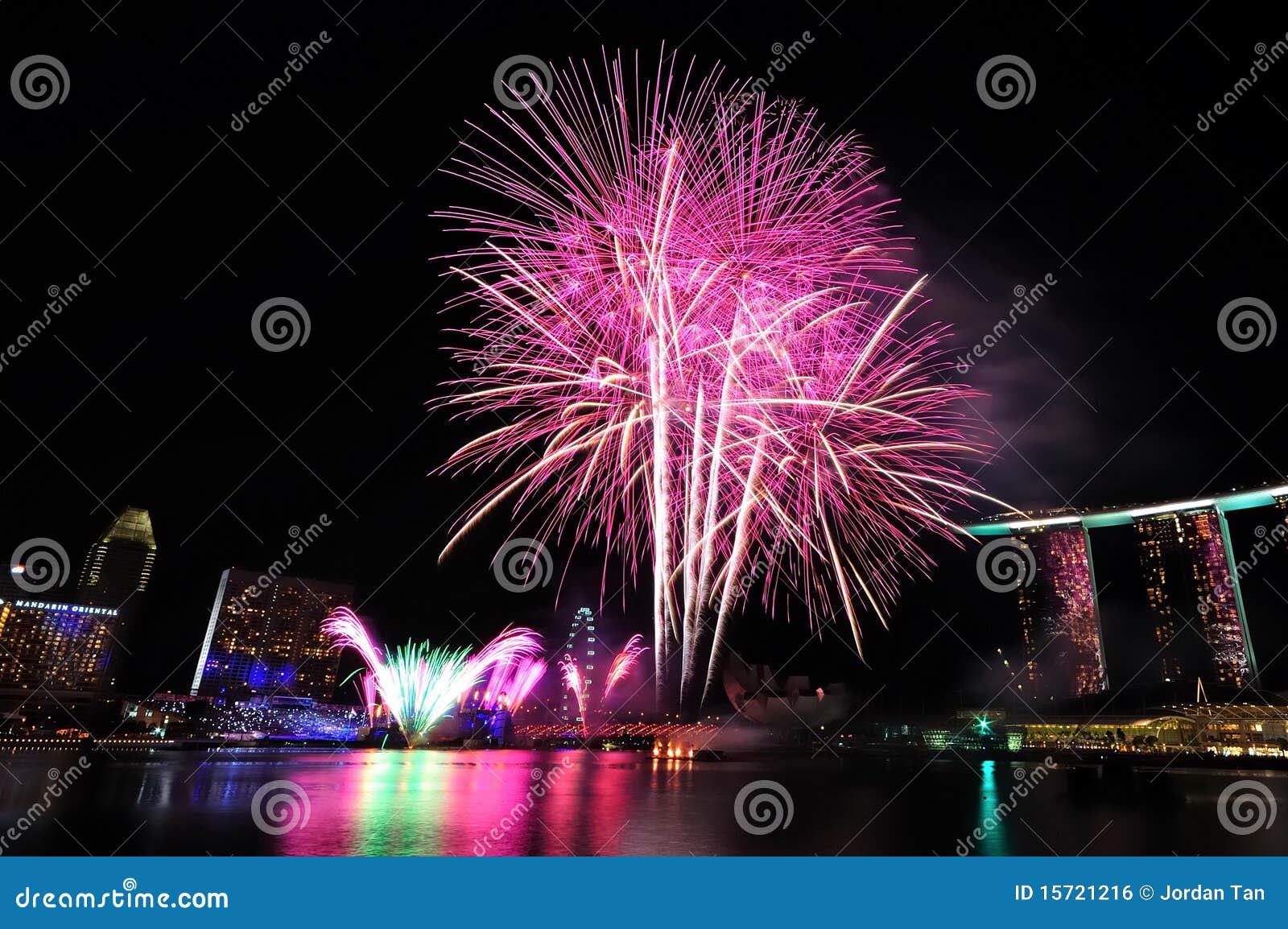 Fireworks during Youth Olympic Games 2010 Opening Editorial Photo ...