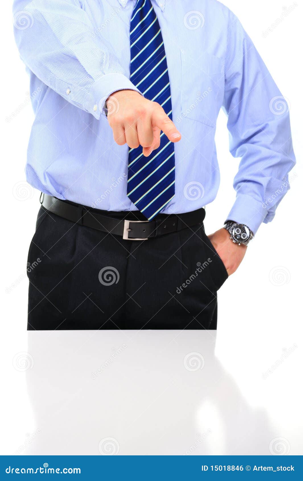 Firing Employees. Serious Boss Picky Looking At Camera. Boss With ...