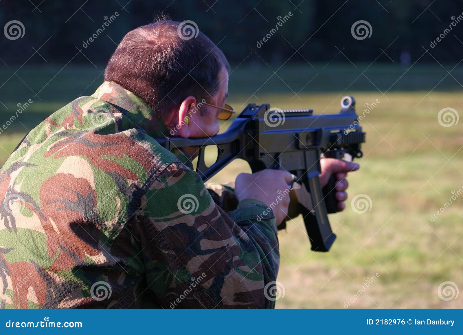 Firing a Machine Gun stock photo. Image of guns, hammer - 2182976