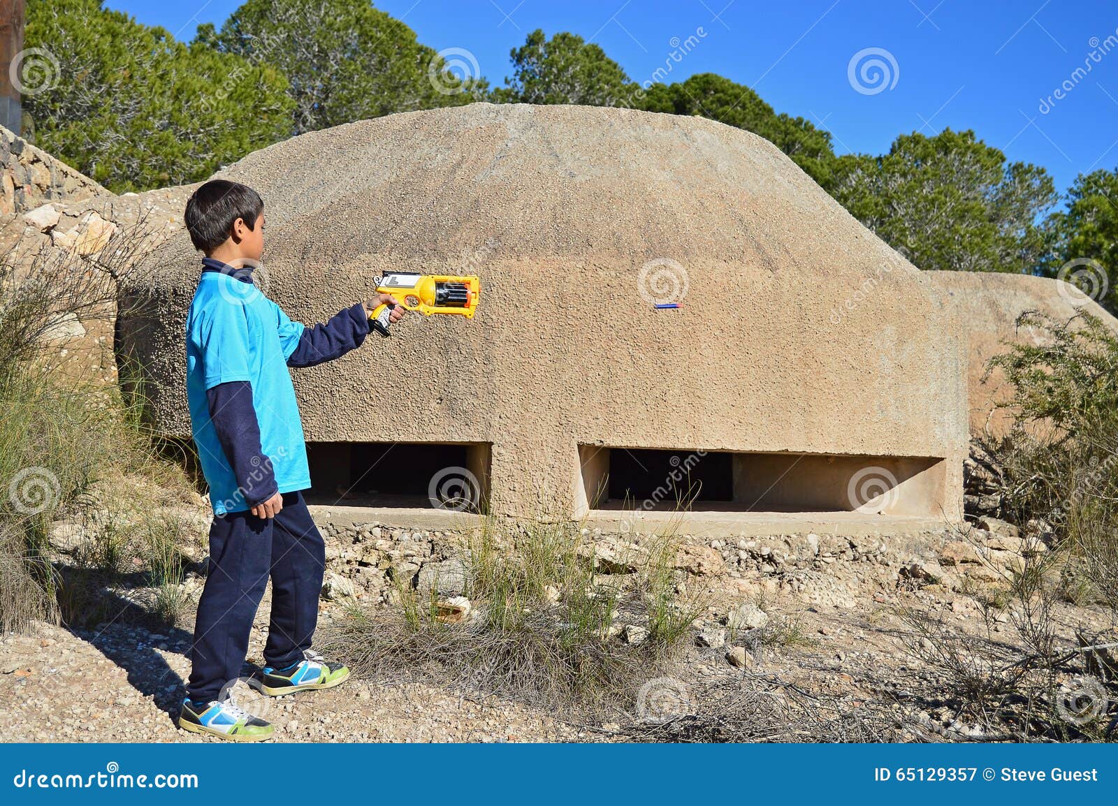 Firing a Nerf Gun stock image. Image of dart, pillbox - 65129357