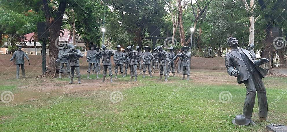 Firing Squad Execution of Jose Rizal Editorial Stock Photo - Image of ...