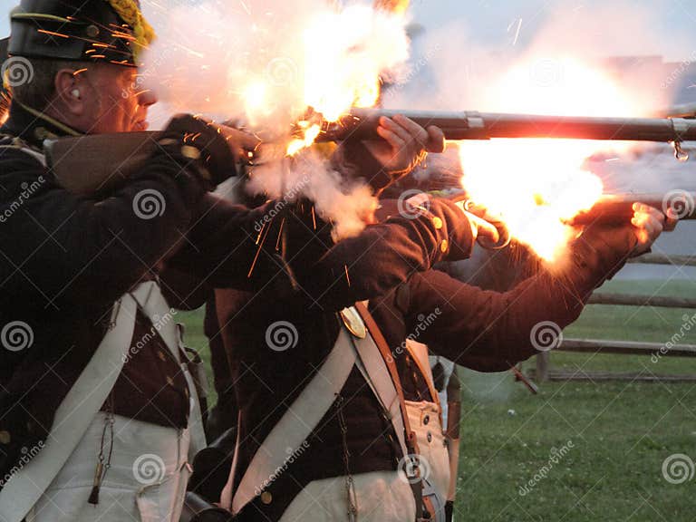 Firing Their Muskets editorial image. Image of baltimore - 10928200