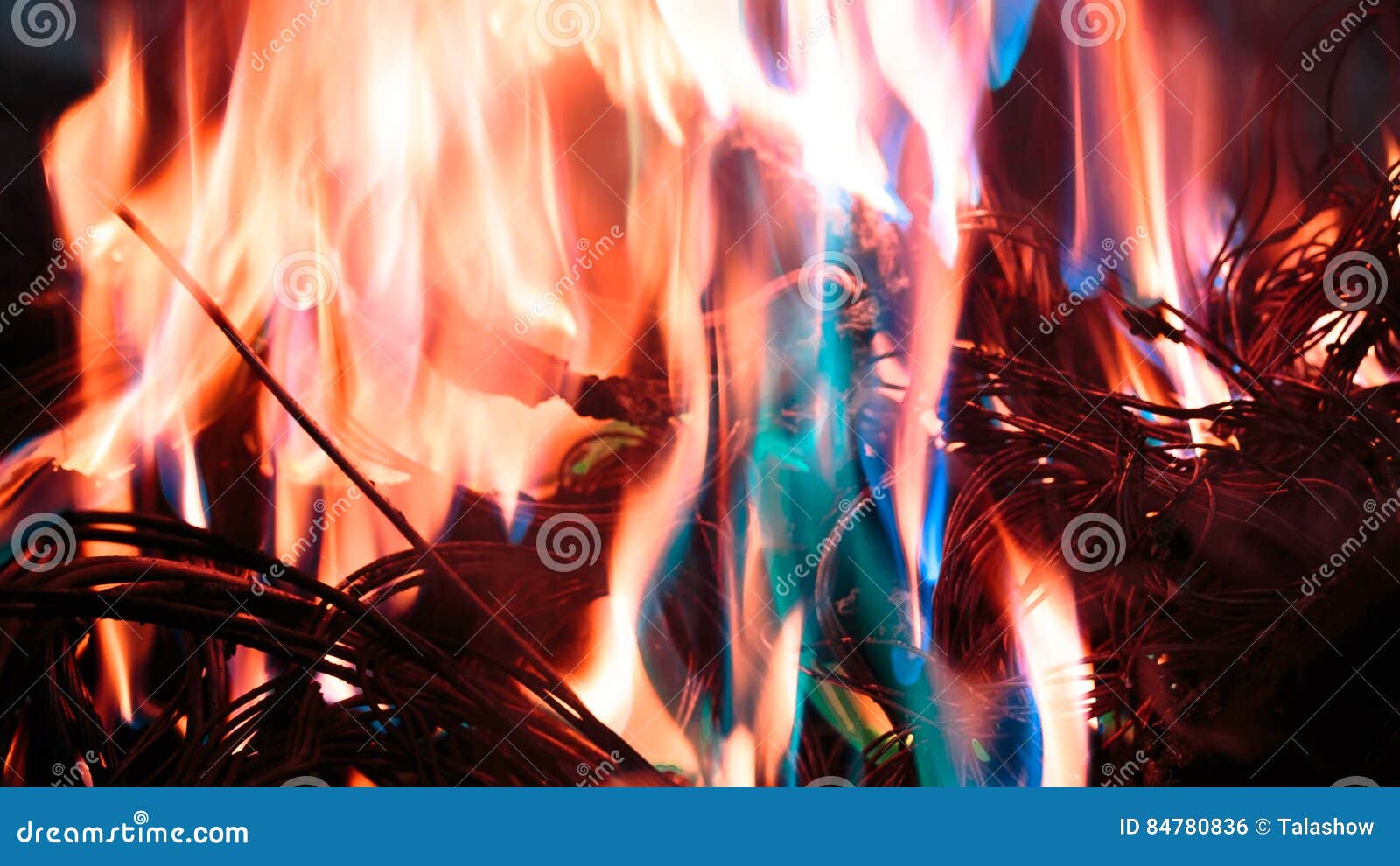 Firing wire in fire stock photo. Image of equipment, closeup - 84780836