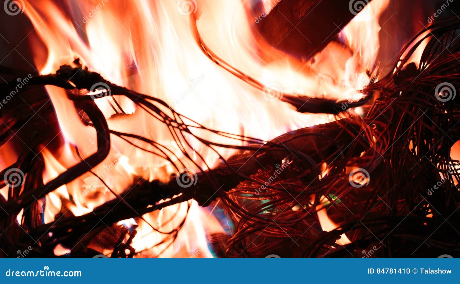 Firing wire in fire stock photo. Image of high, protection - 84781410
