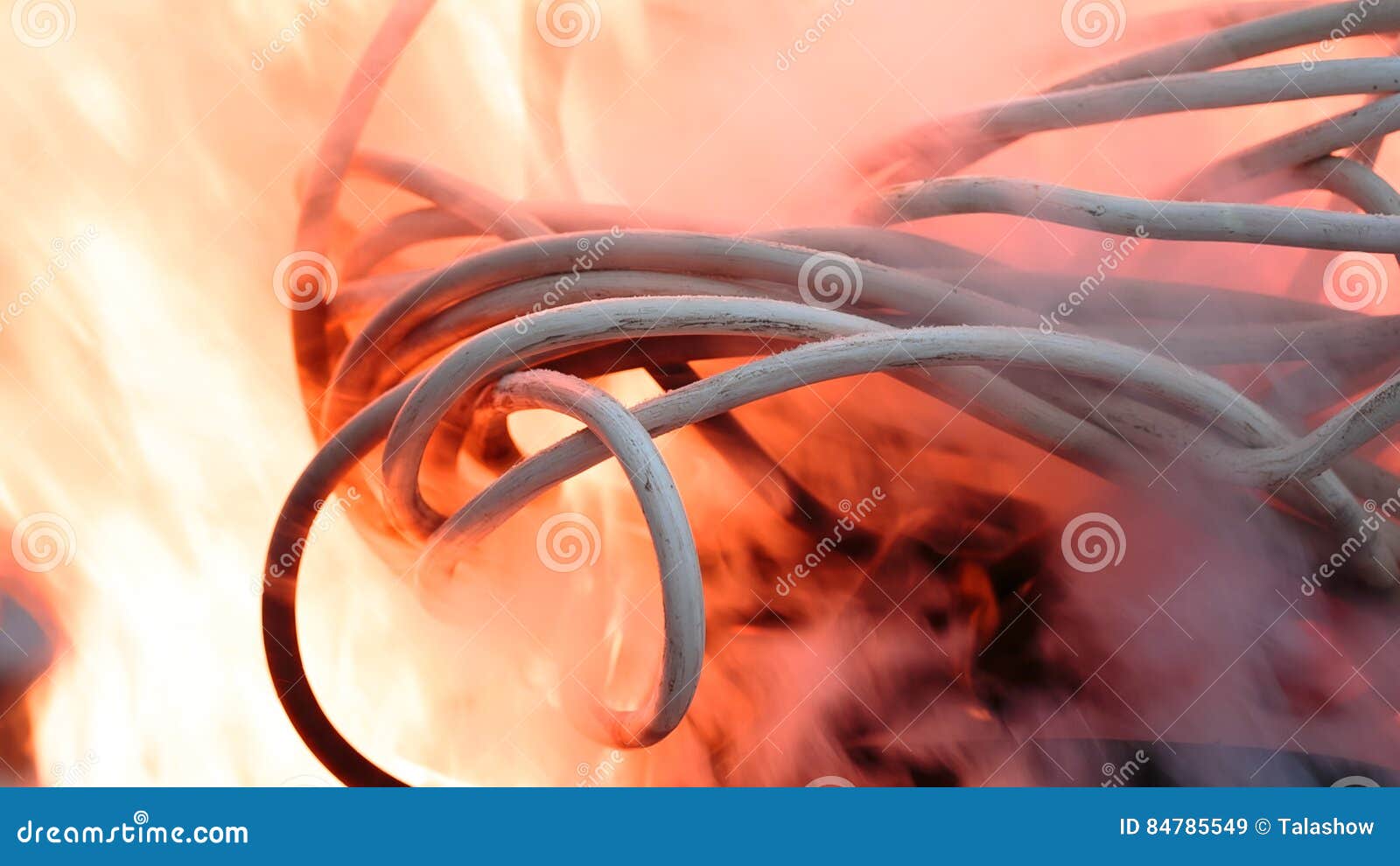 Firing wire in fire stock image. Image of burn, overheat - 84785549