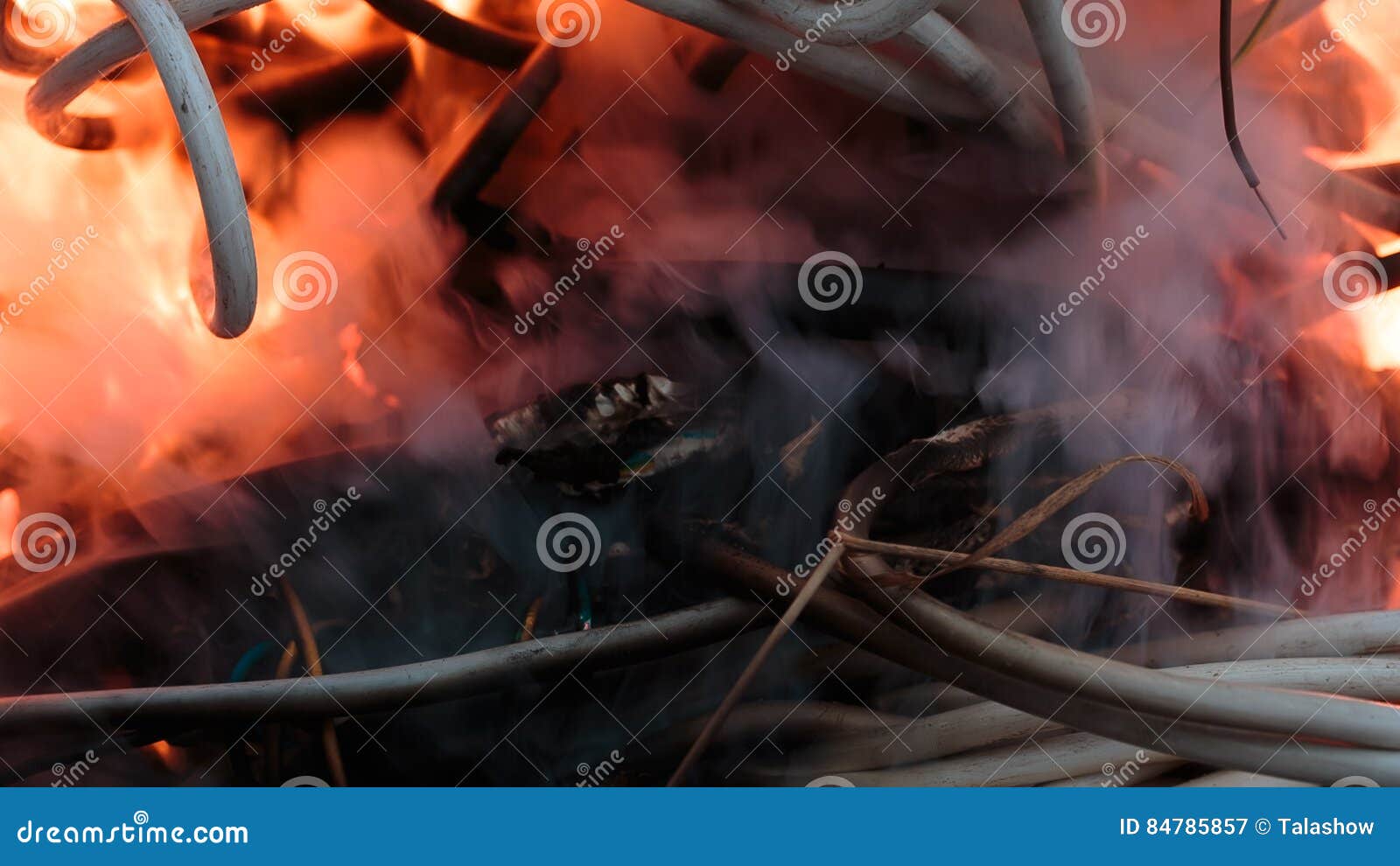 Firing wire in fire stock image. Image of house, high - 84785857