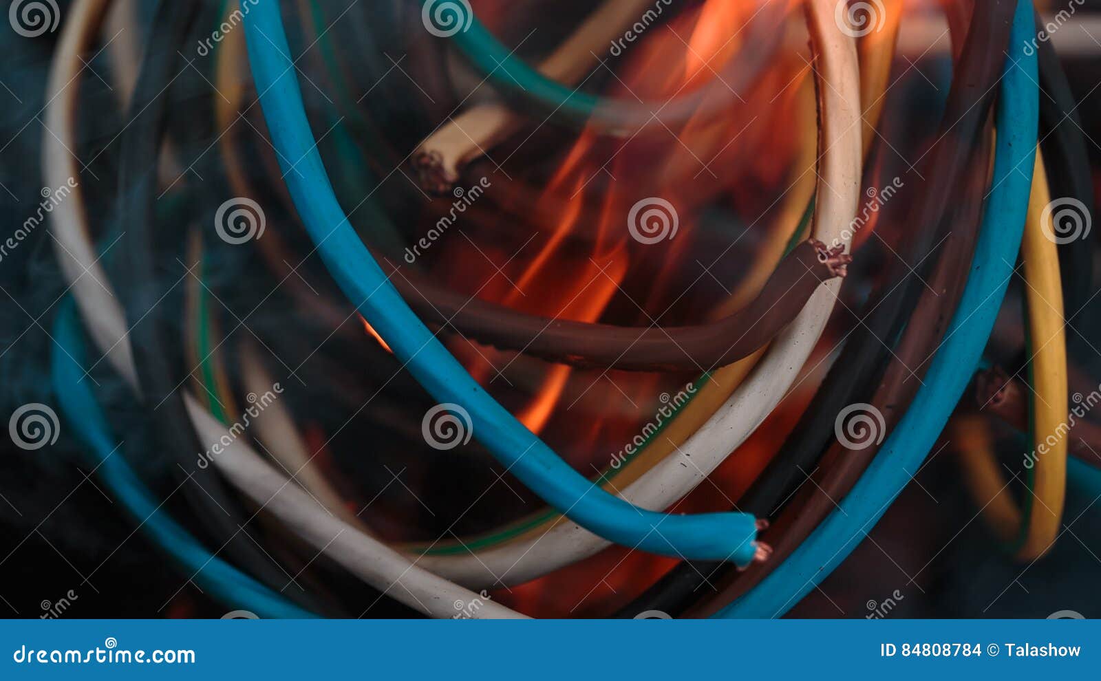 Firing wire in fire stock photo. Image of power, house - 84808784