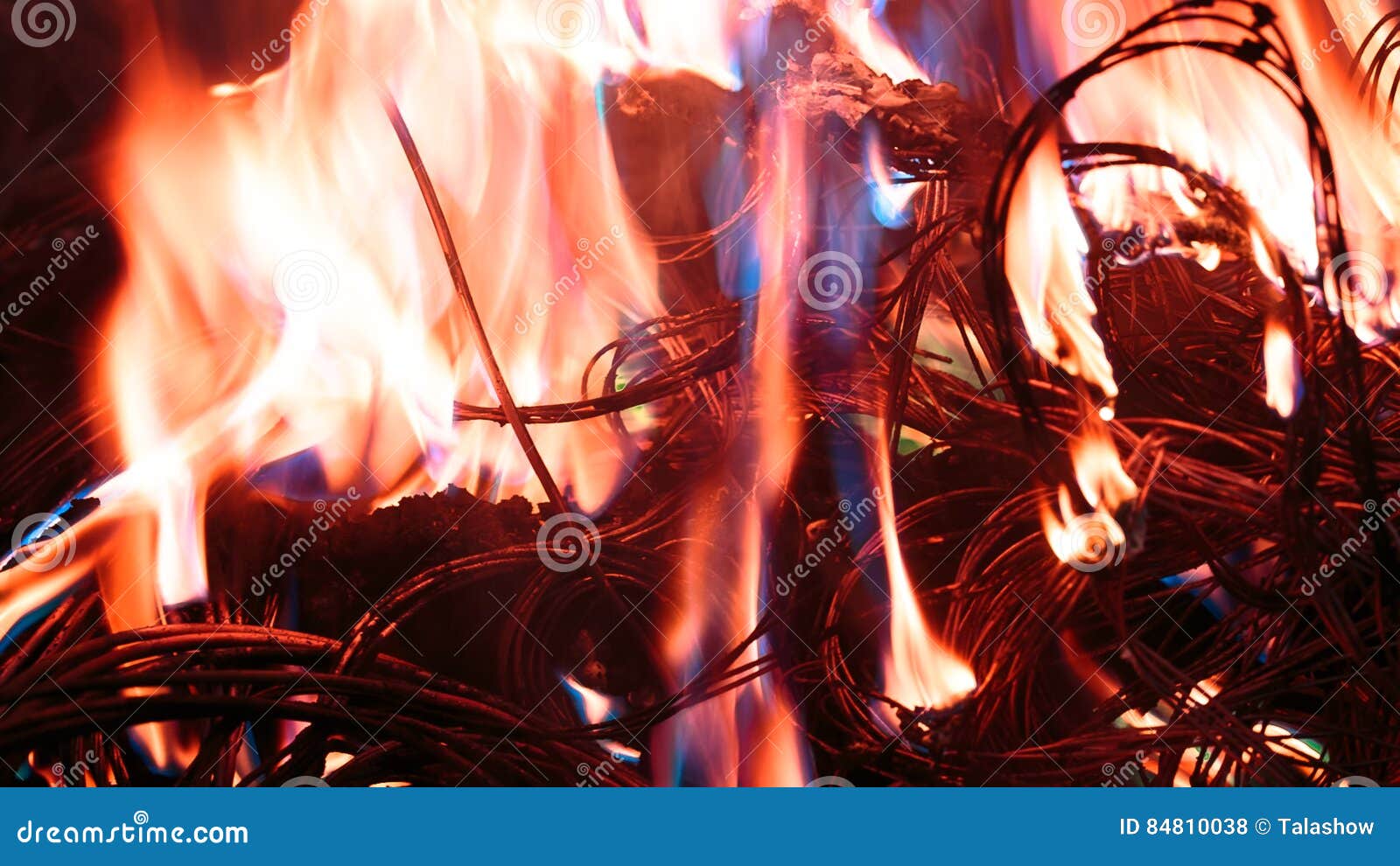 Firing wire in fire stock photo. Image of firing, fuse - 84810038