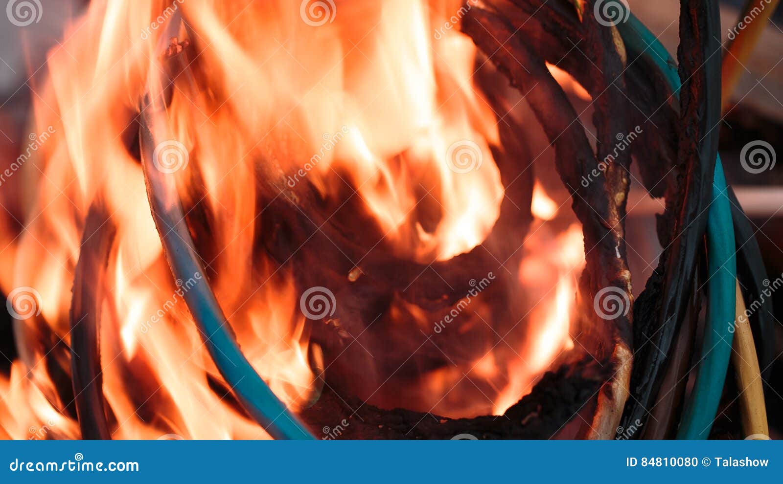 Firing wire in fire stock photo. Image of high, electric - 84810080