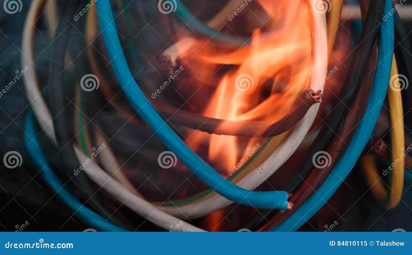Firing wire in fire stock image. Image of circuit, electrical - 84810115