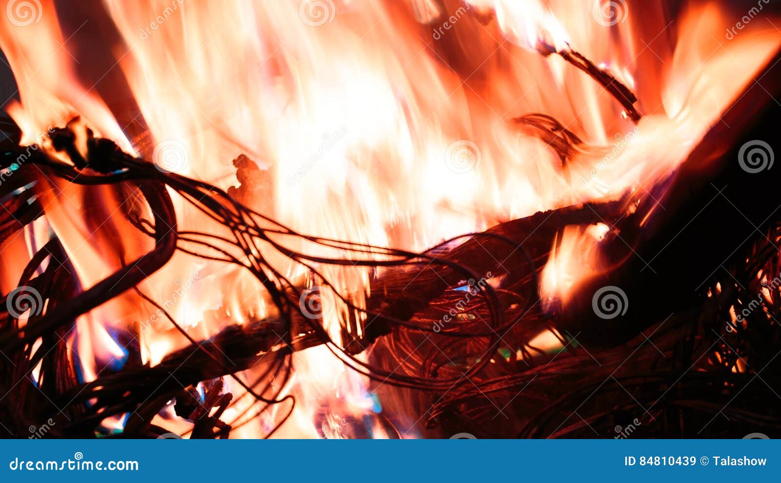 Firing wire in fire stock image. Image of fuse, copper - 84810439