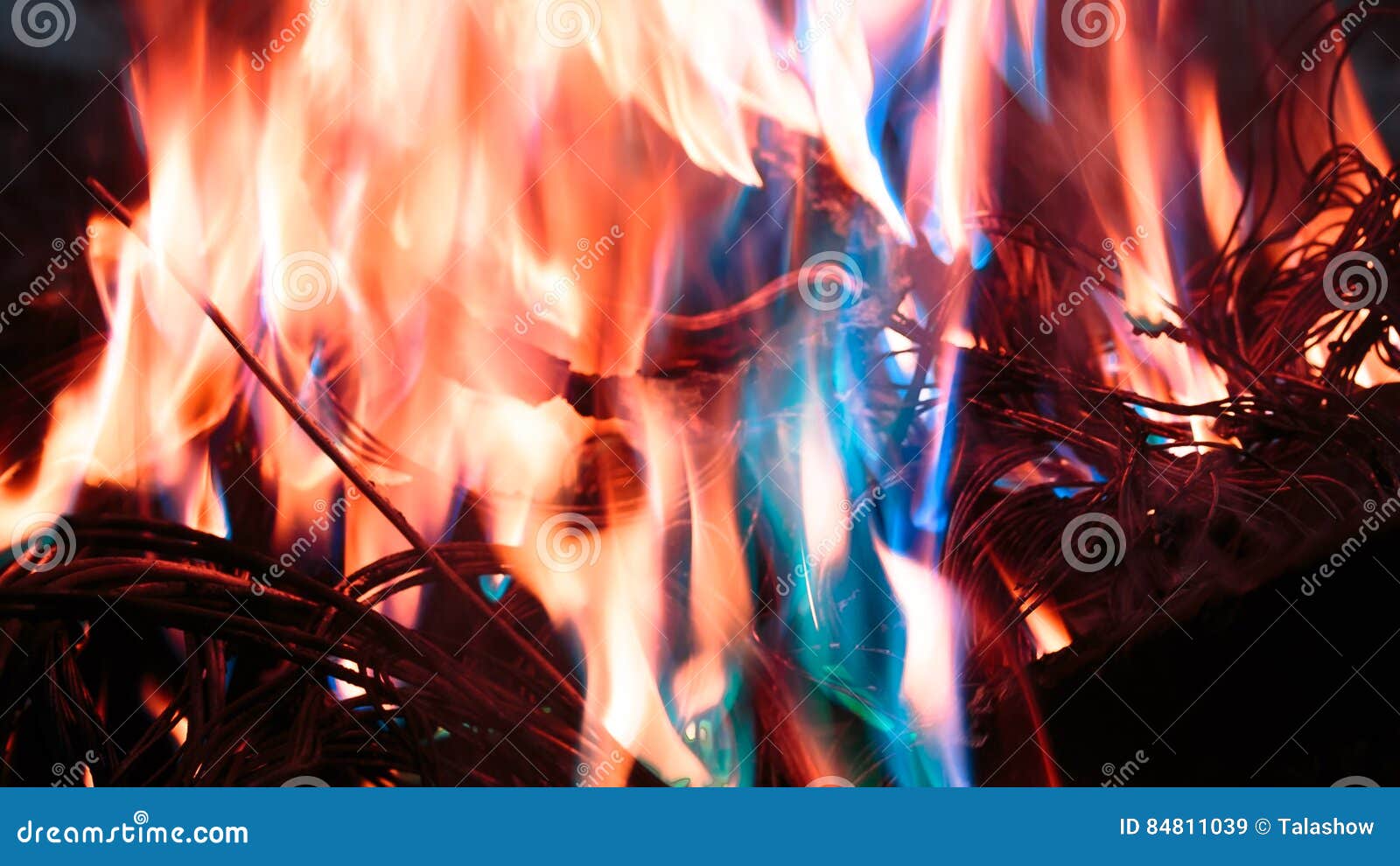 Firing wire in fire stock image. Image of charger, high - 84811039