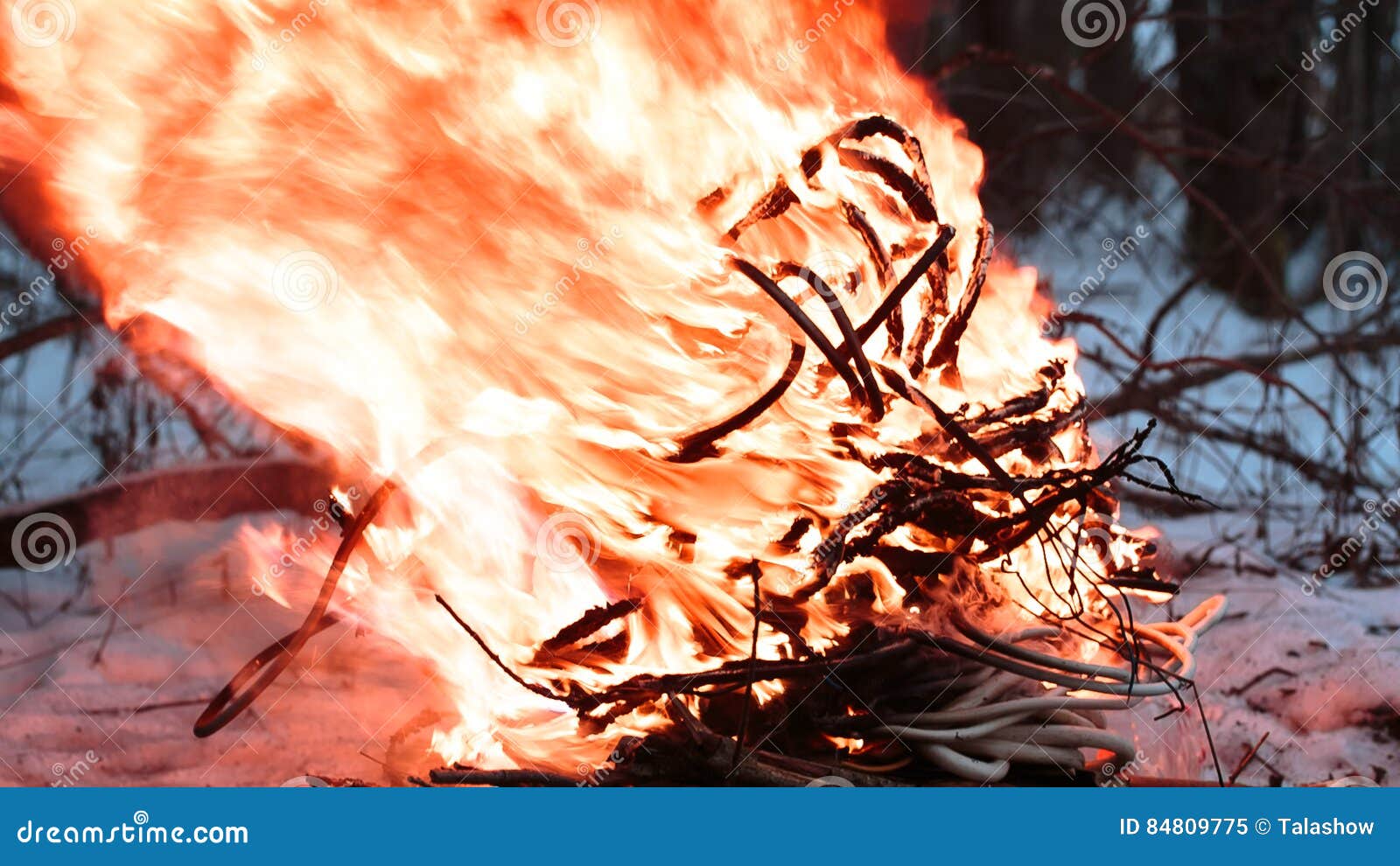 Firing wire in fire stock image. Image of closeup, cable - 84809775