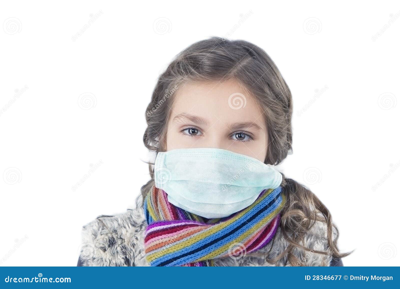 Firl with facial mask stock image. Image of lovely, portrait - 28346677
