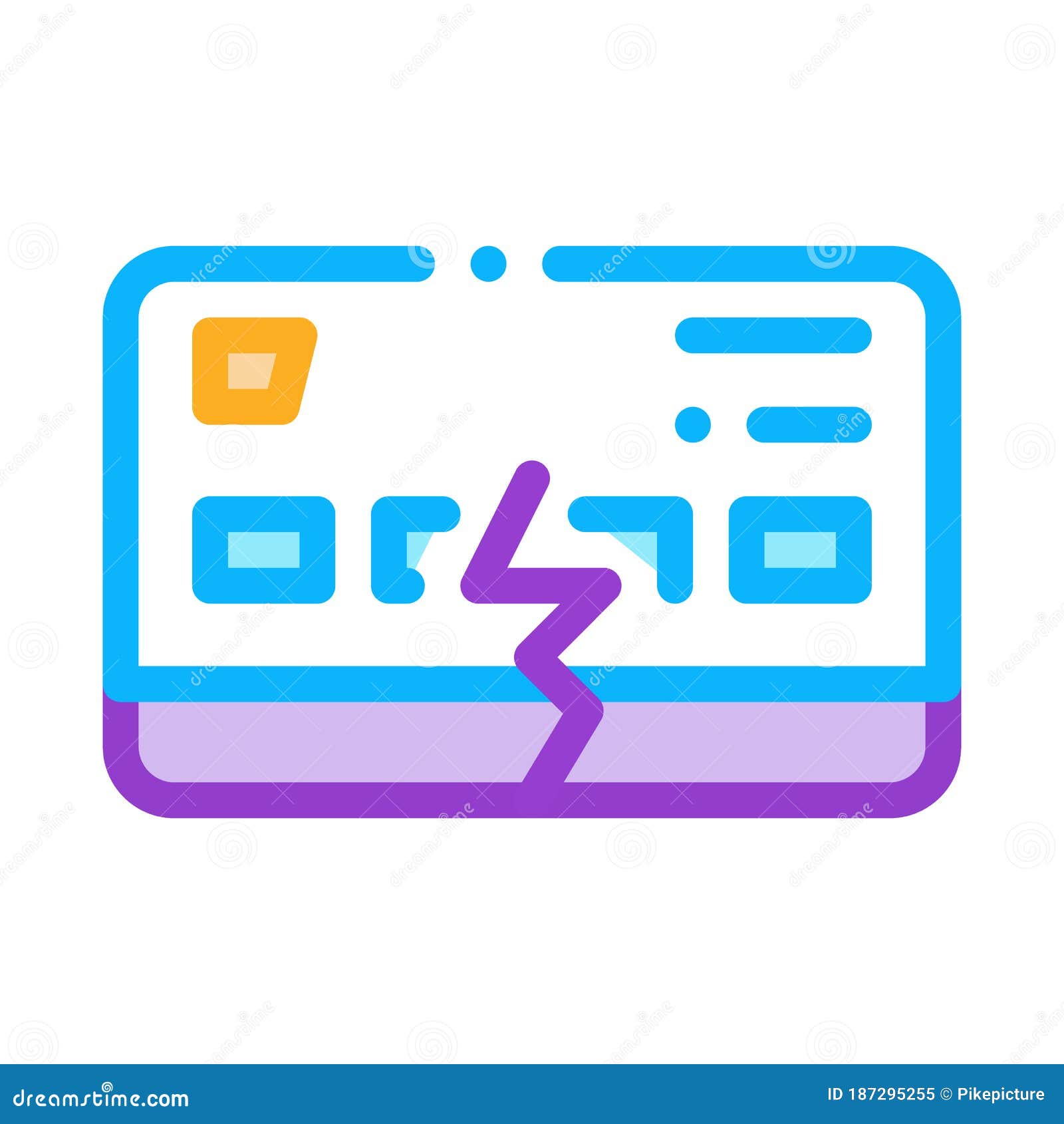 Firm Breakdown Icon Vector Outline Illustration Stock Vector ...