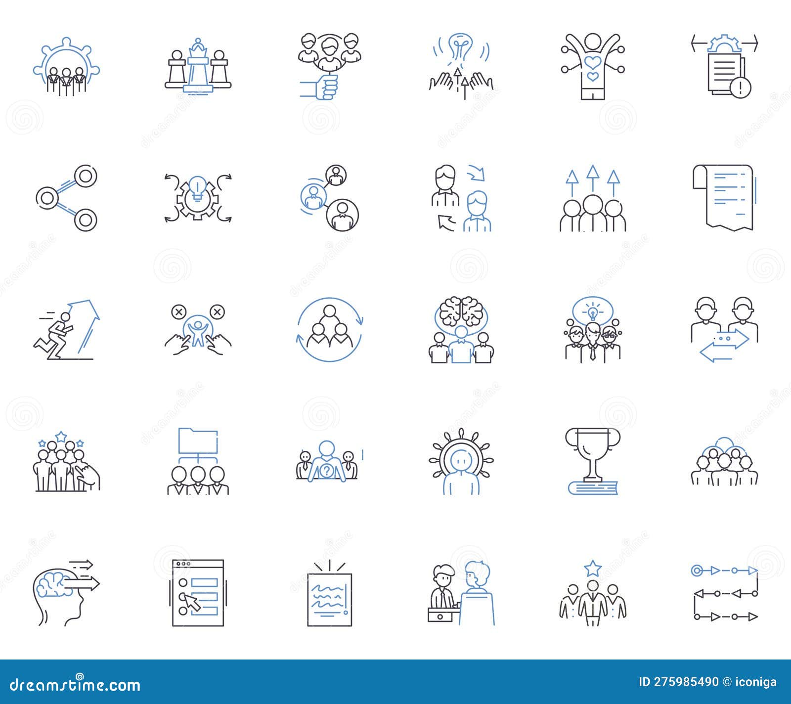 Firm Line Icons Collection. Reliable, Trusrthy, Professional, Efficient ...