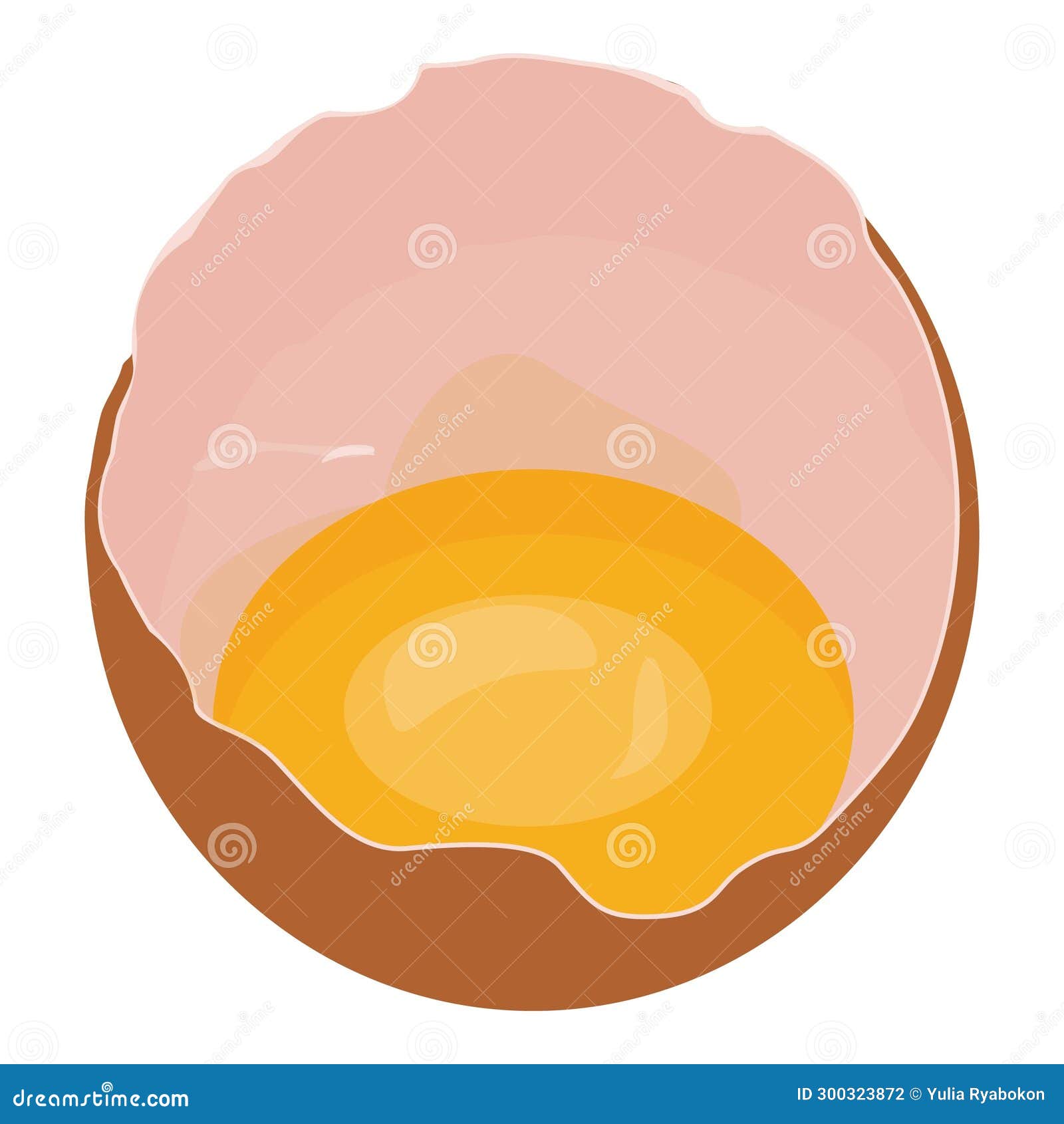 Firm Ovules Egg Icon Cartoon Vector. Broken Eggshell Stock Illustration ...
